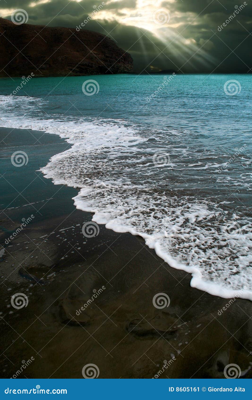 Green color ocean stock image. Image of stone, dark, cape - 8605161