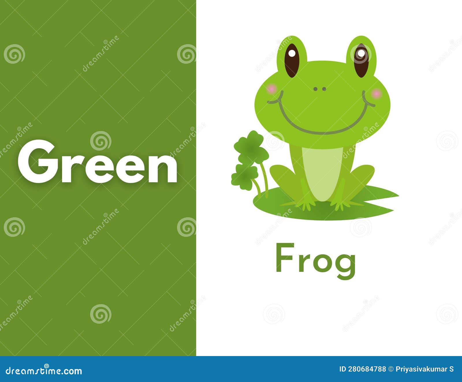 Green Color Picture with Example, Frog Green Color, Kids Learning - 1 ...
