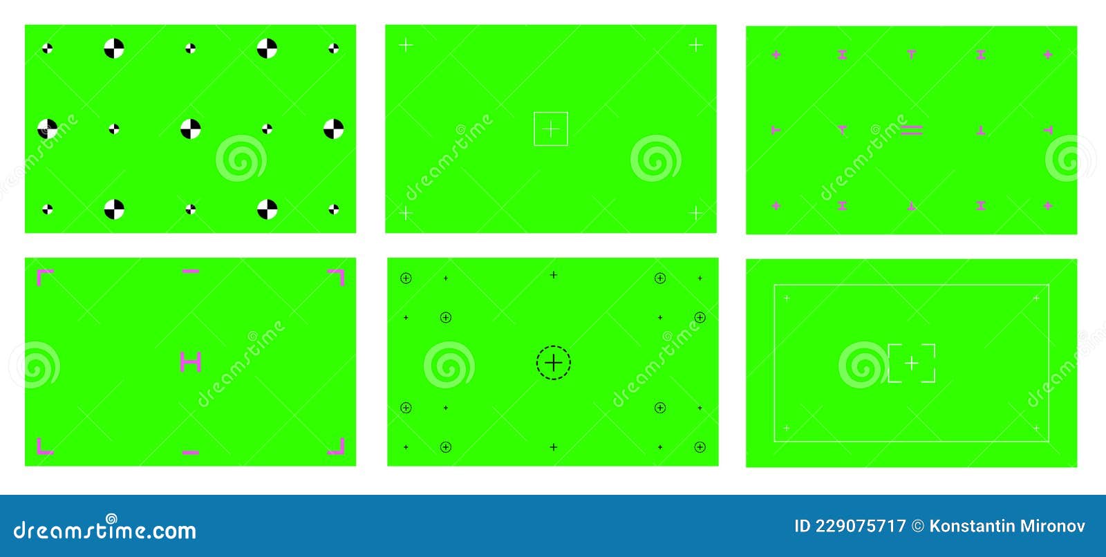 Green Colored Chroma Key Background Screen Flat Style Design Vector ...