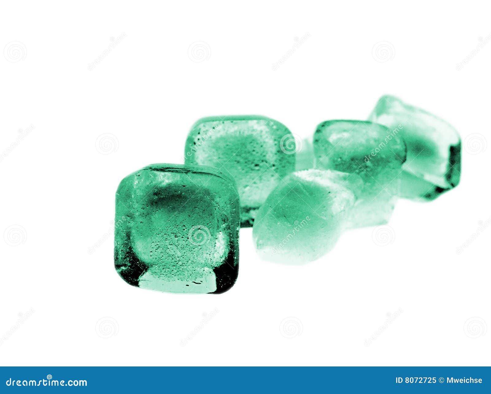Green Colored Ice Cube stock image. Image of green, isolated - 8072725
