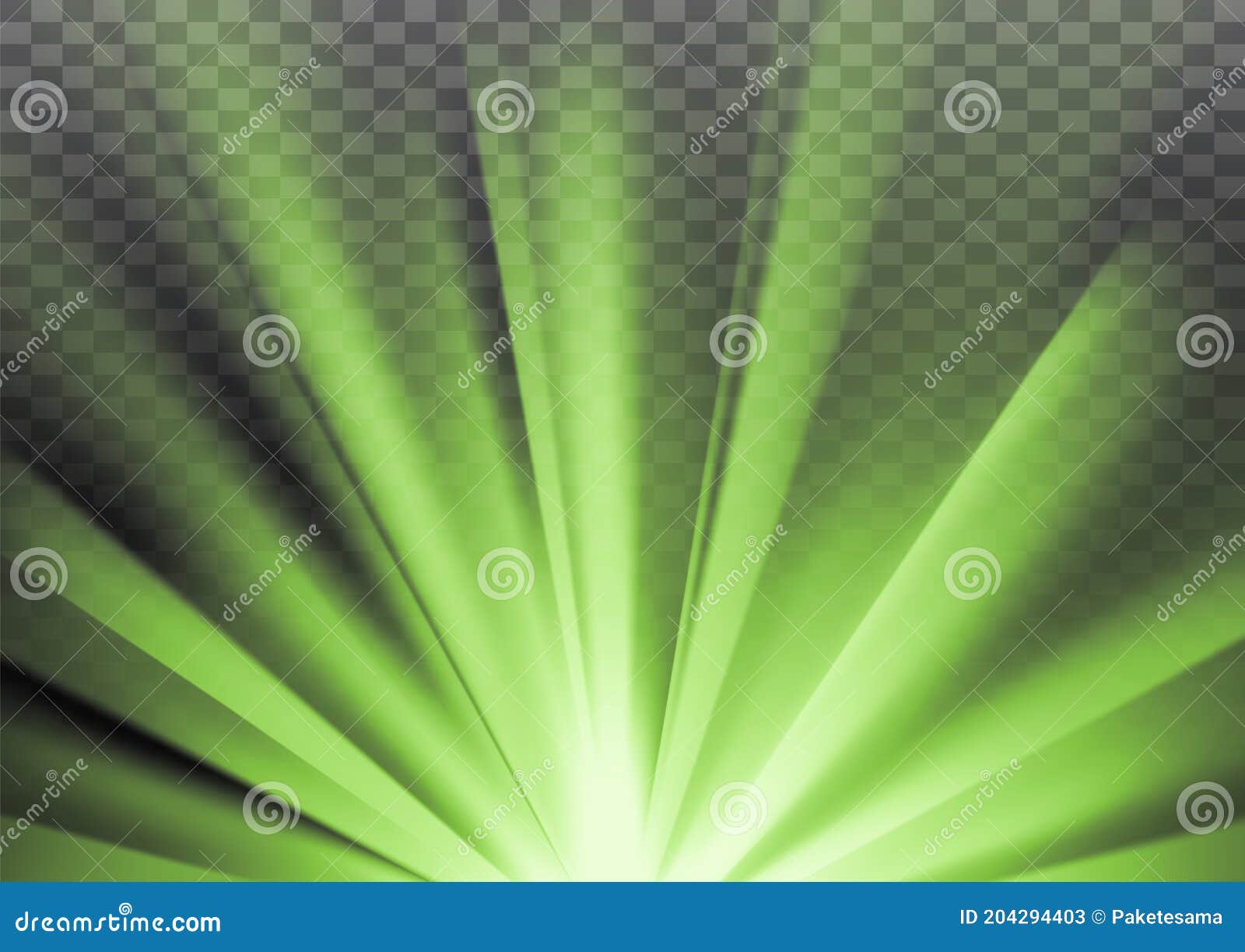 Green Colored Rays with Color Spectrum Flare Stock Vector ...
