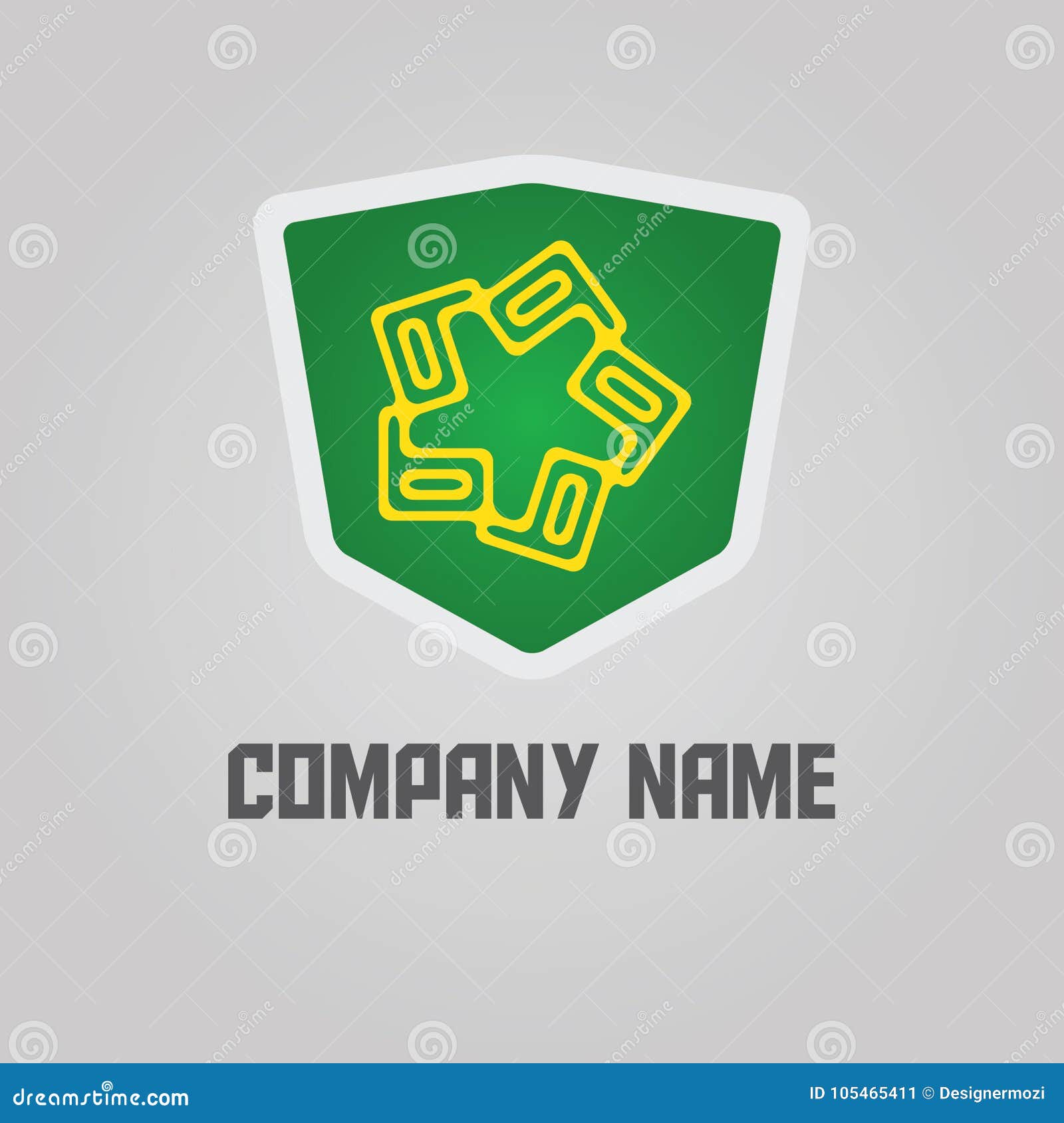 Unique Star Logo Design with Shield Stock Illustration - Illustration ...