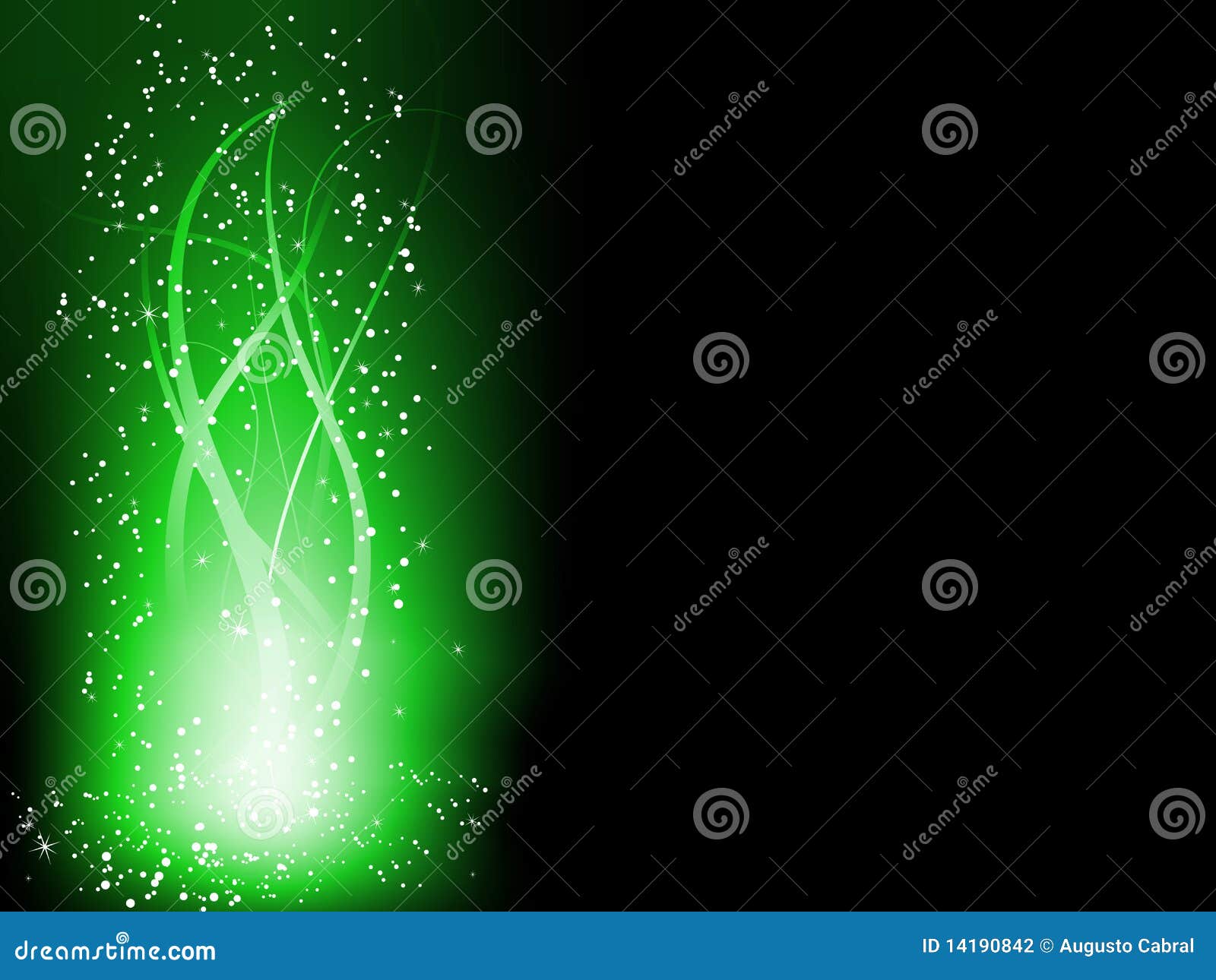 Green Colorful Glowing Lines Stock Vector - Illustration of luminous ...