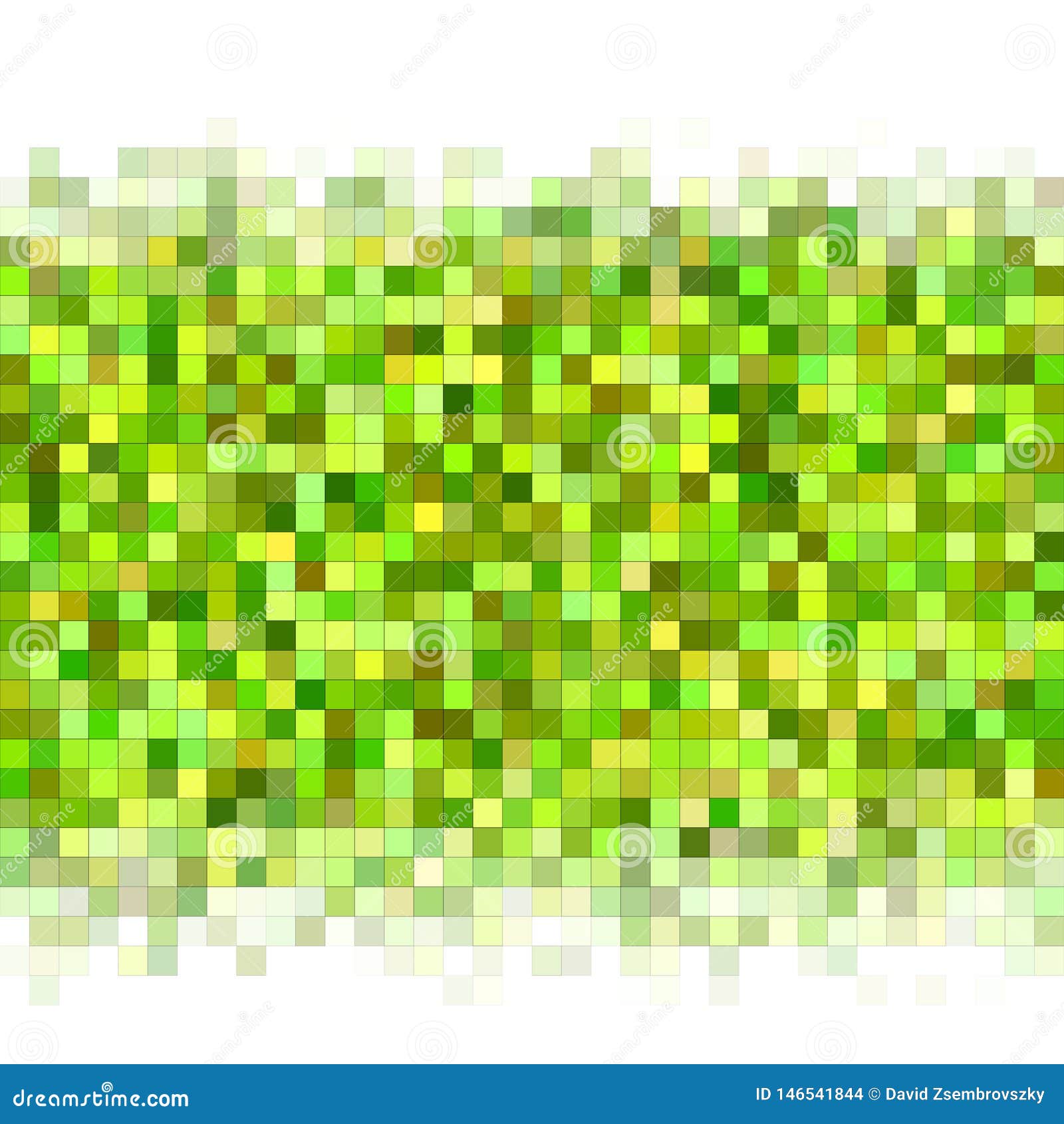 Green Colorful Square Mosaic Background Stock Vector - Illustration of ...