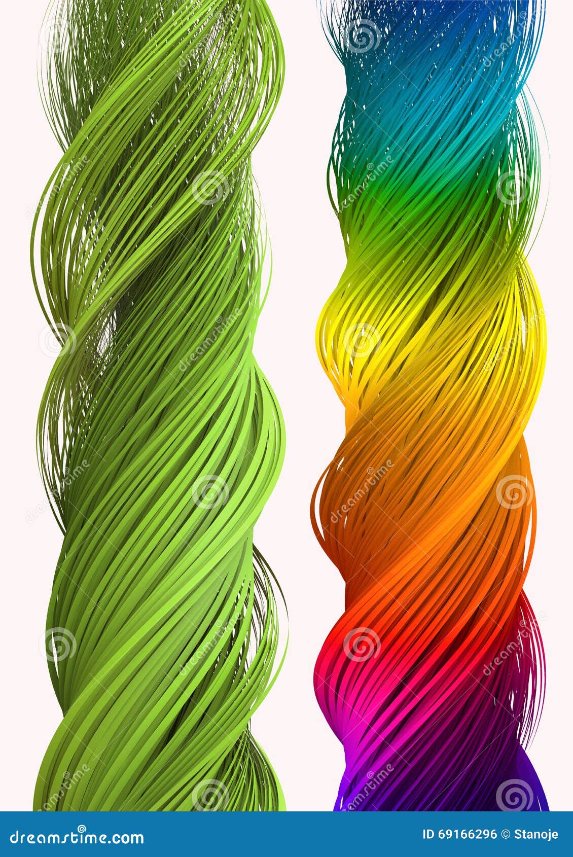 Green and Colorful Swirl Lines Stock Photo - Image of abstract, border ...