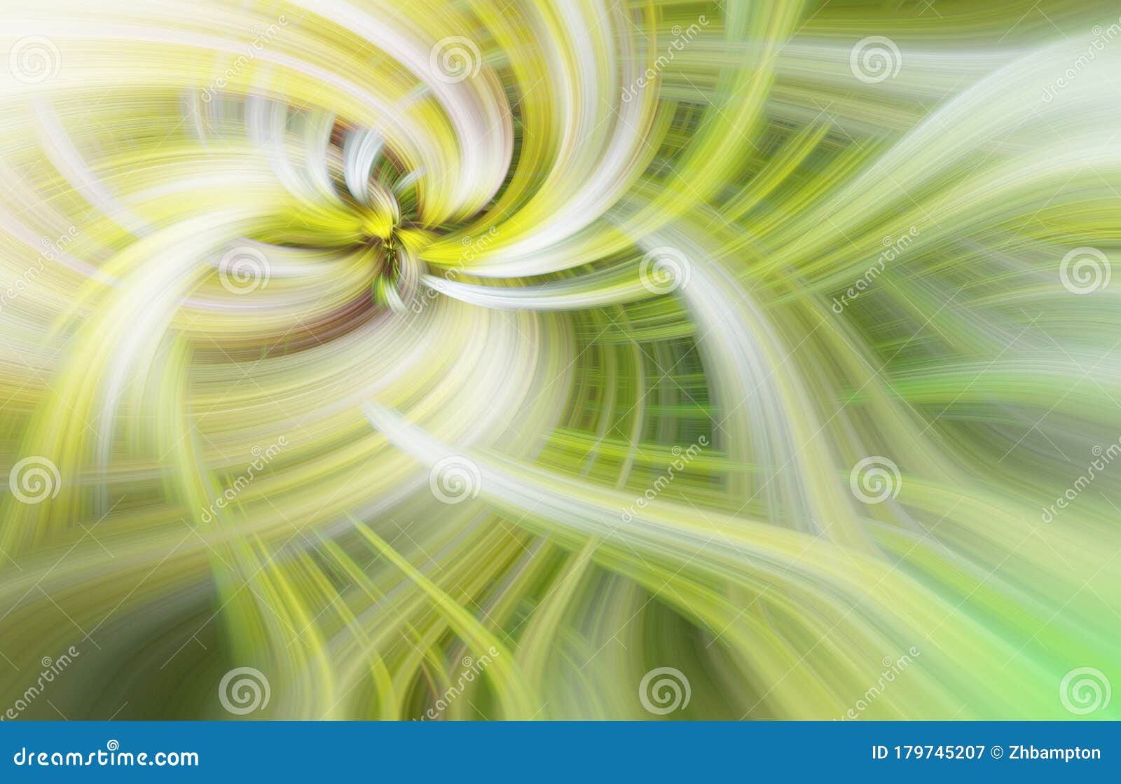 Green Coloured Leaf Flower Twirl Design Stock Illustration ...