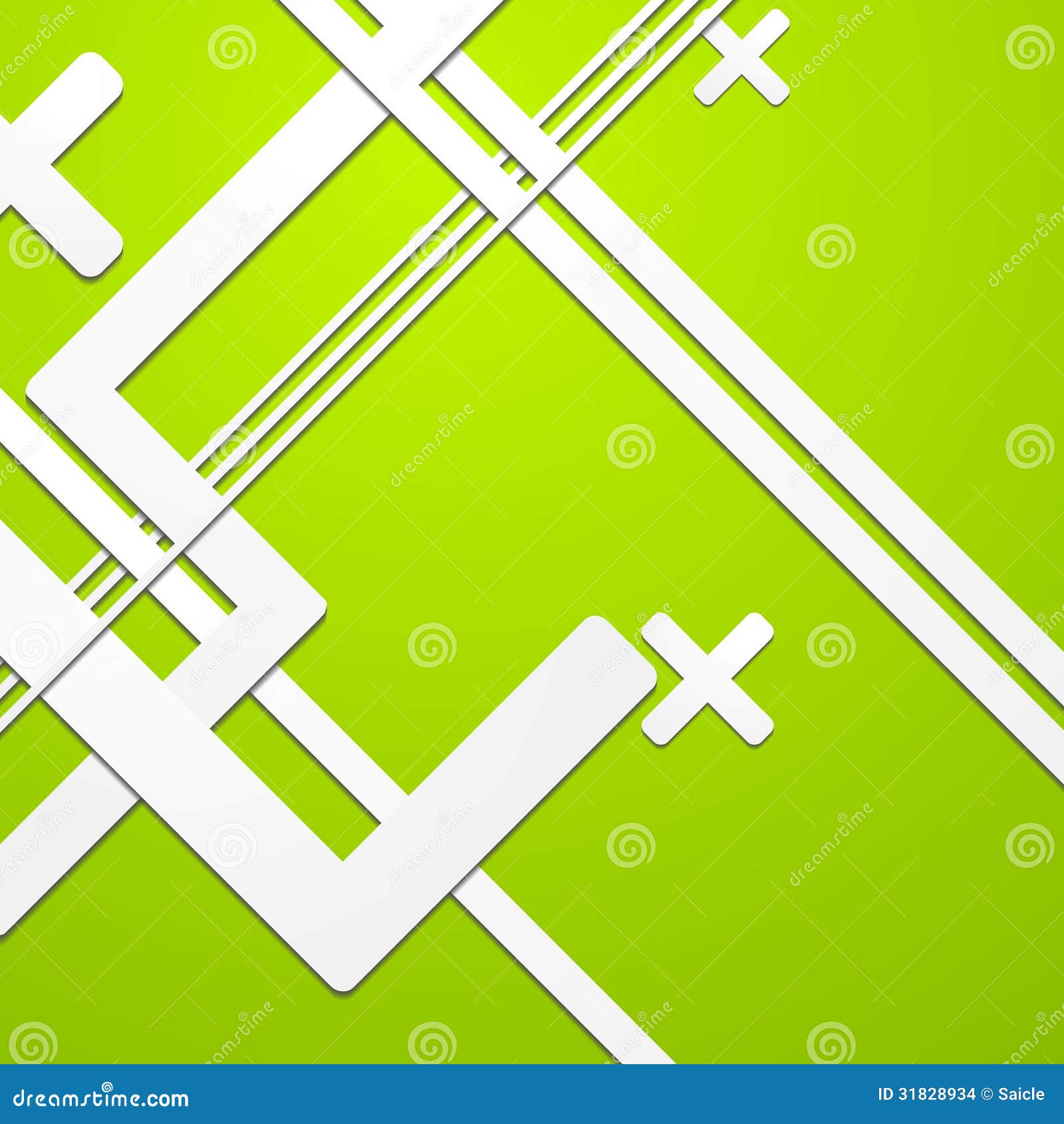 Green Colourful Technical Background Stock Vector - Illustration of ...
