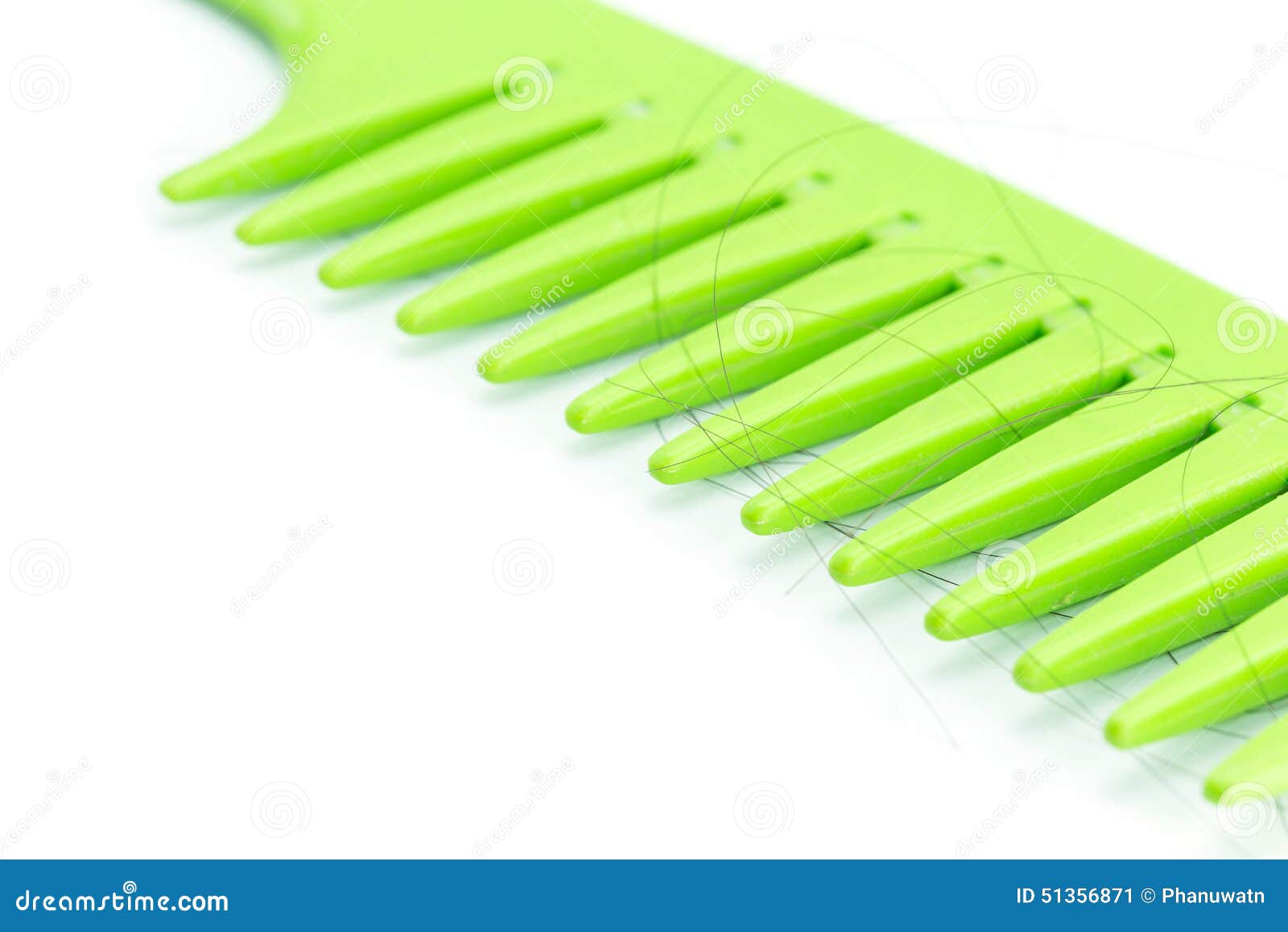 Green comb with hair stock image. Image of health, salon - 51356871
