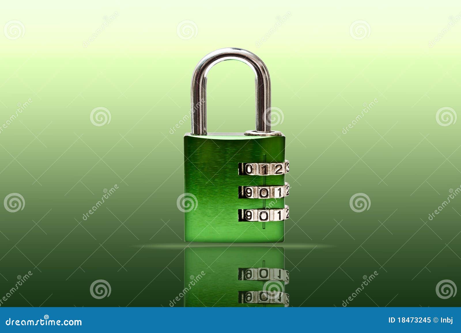 Green combination lock stock image. Image of metal, security - 18473245