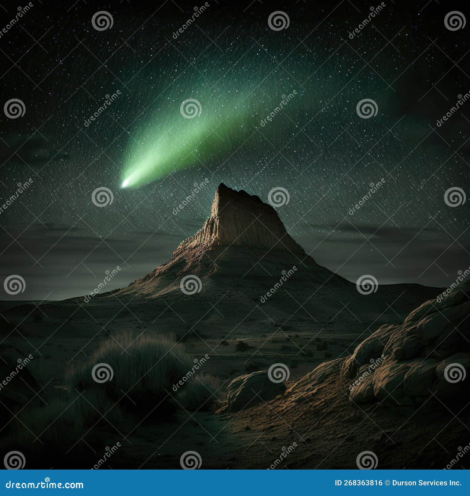 Green Comet Flying Over Utah Wilderness, Stock Photo - Image of ... Green Comet Flying Over Utah Wilderness, Stock Photo - Image of ...