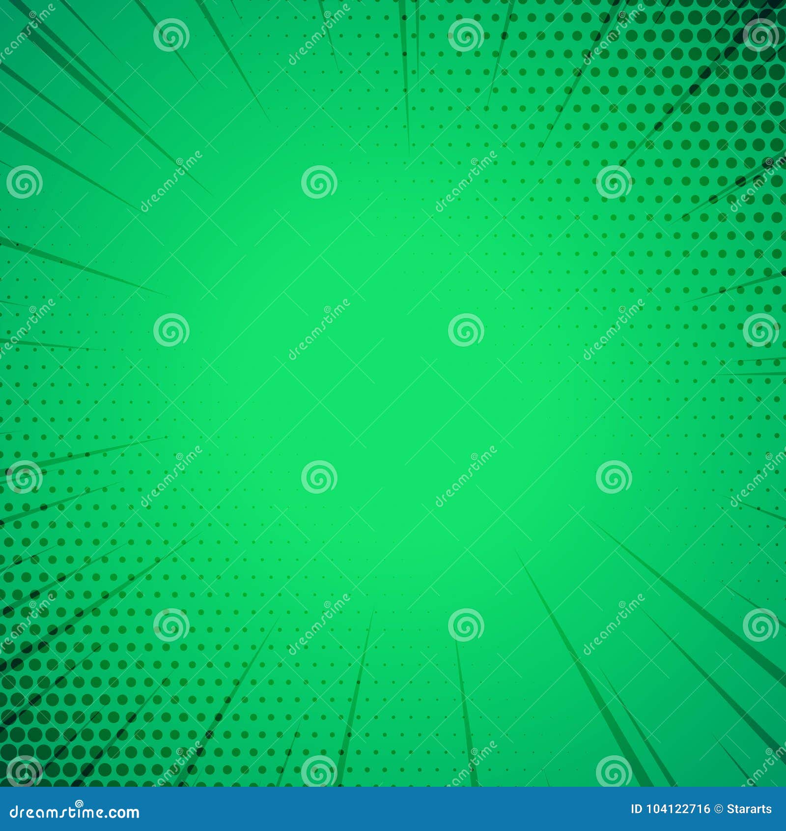 Green Comic Book Style Template Background Stock Vector - Illustration ...