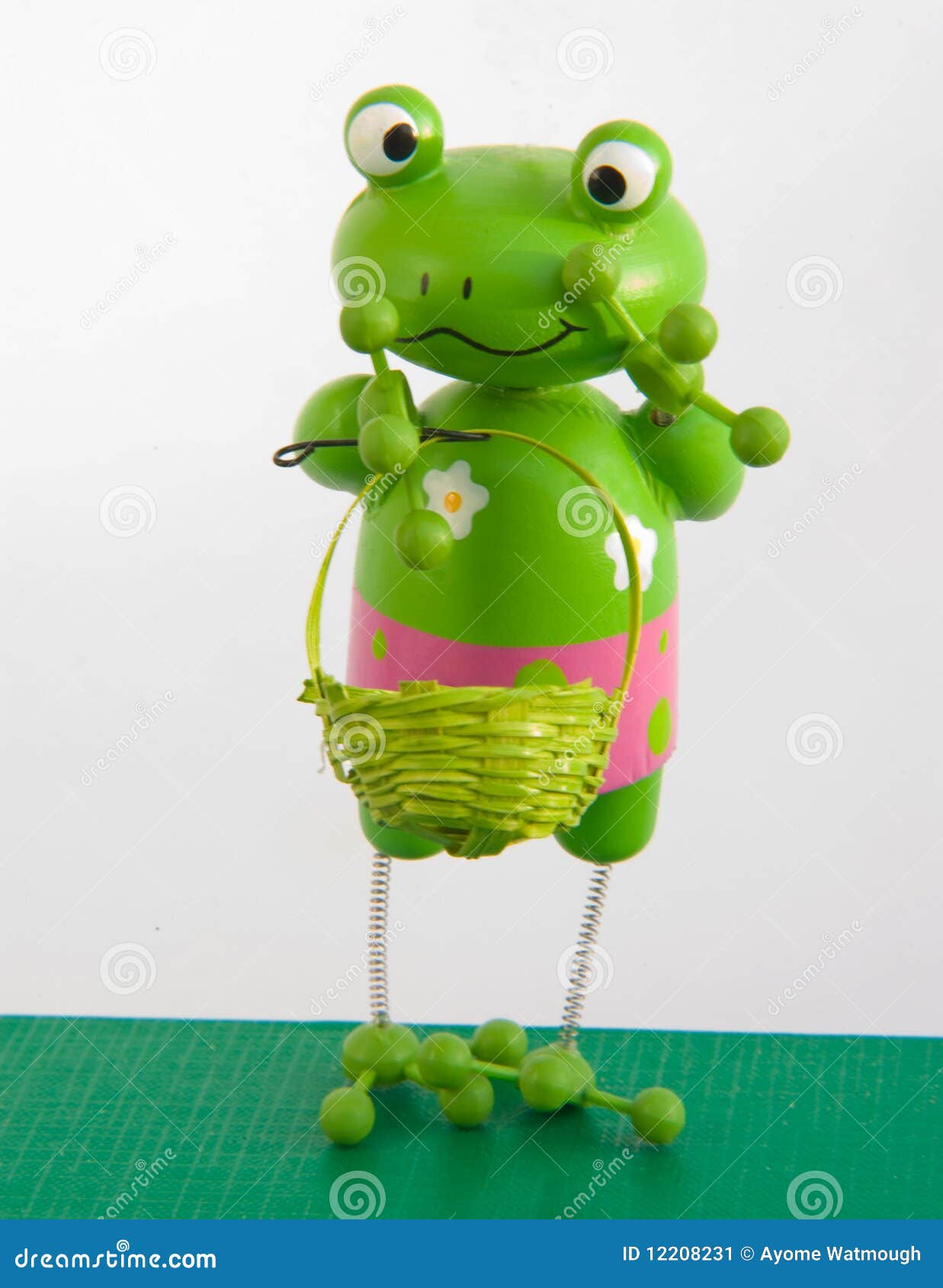 Green Comic Figure on Green Earth ? Possible Logo. Stock Image - Image ...