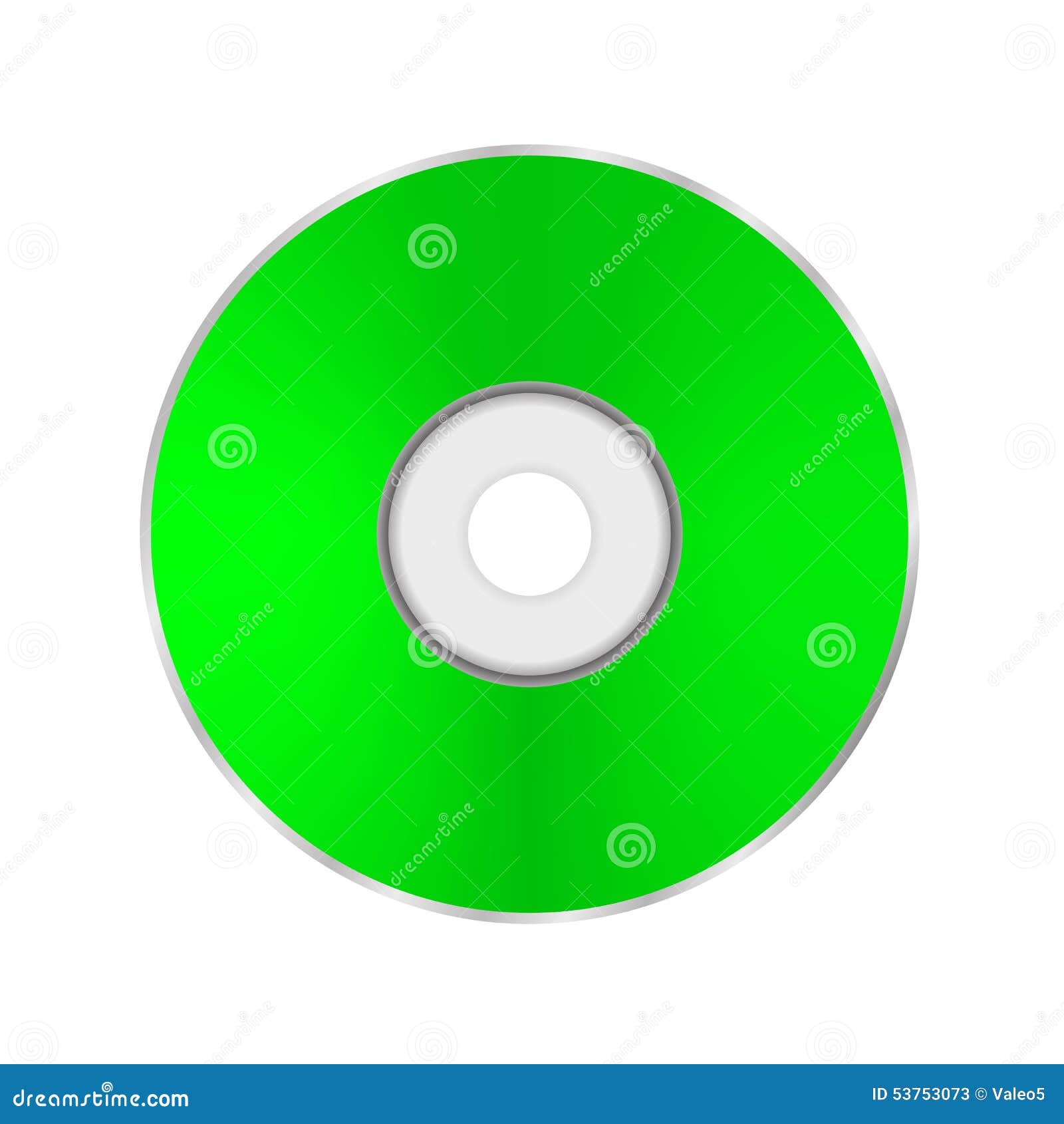Green Compact Disc stock vector. Illustration of background - 53753073