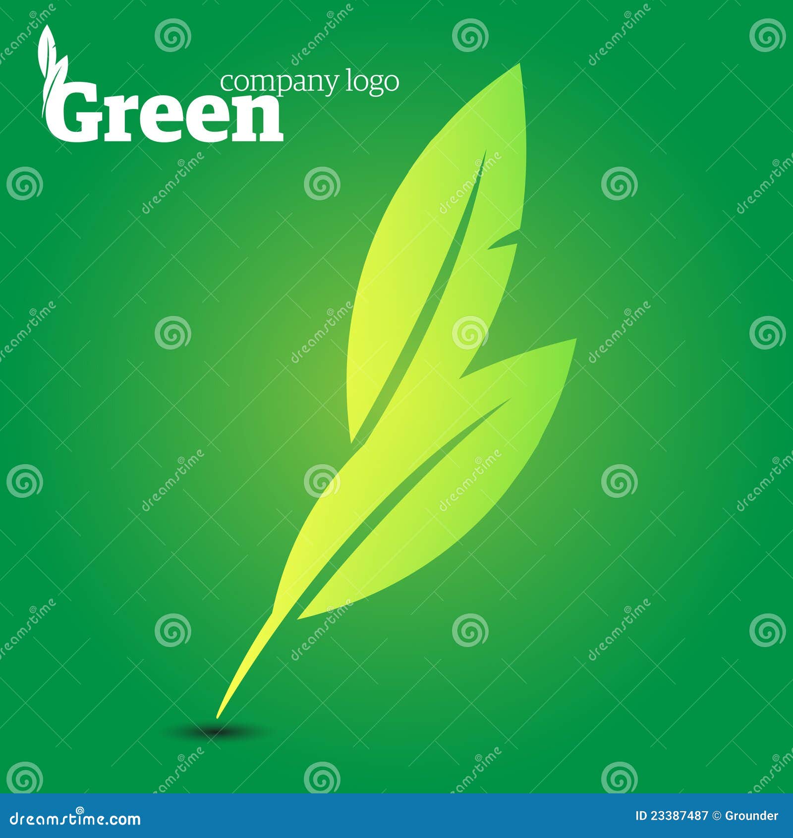 Green company stock vector. Illustration of healthy, element - 23387487