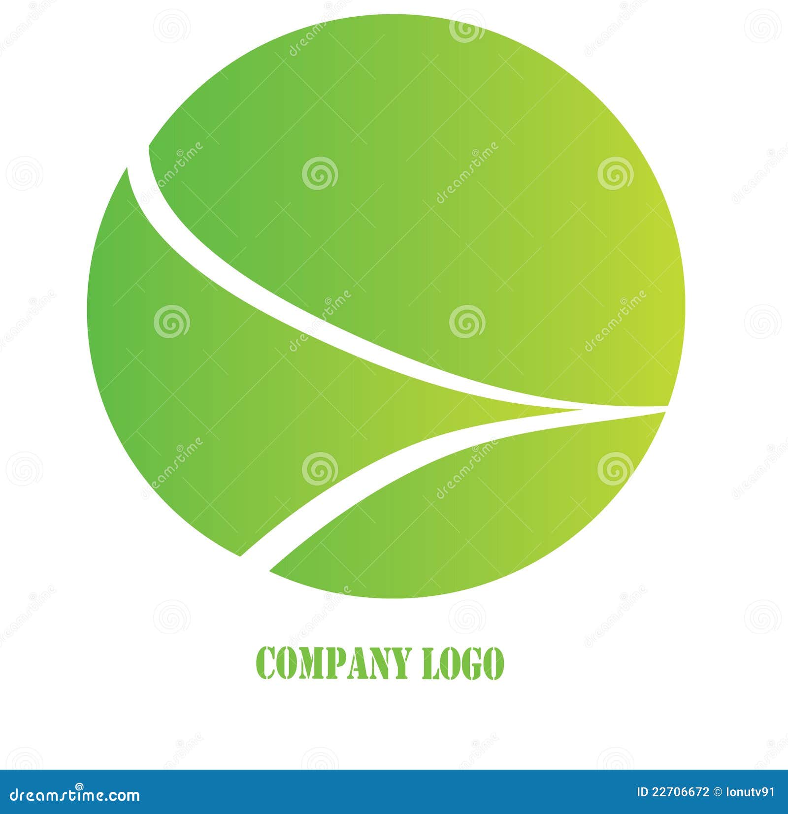 Green company logo stock illustration. Illustration of isolated - 22706672