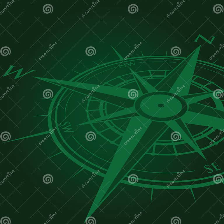 Green compass background stock vector. Illustration of background ...