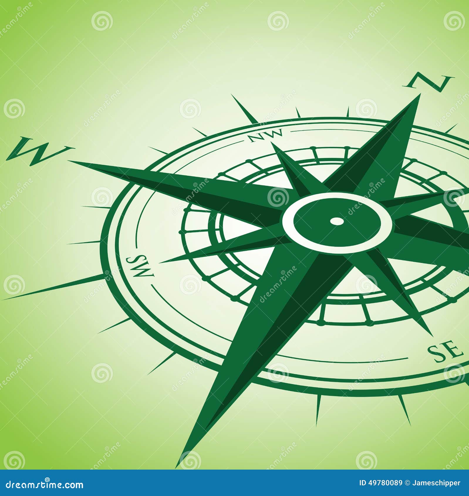 Green compass background stock vector. Illustration of concept - 49780089