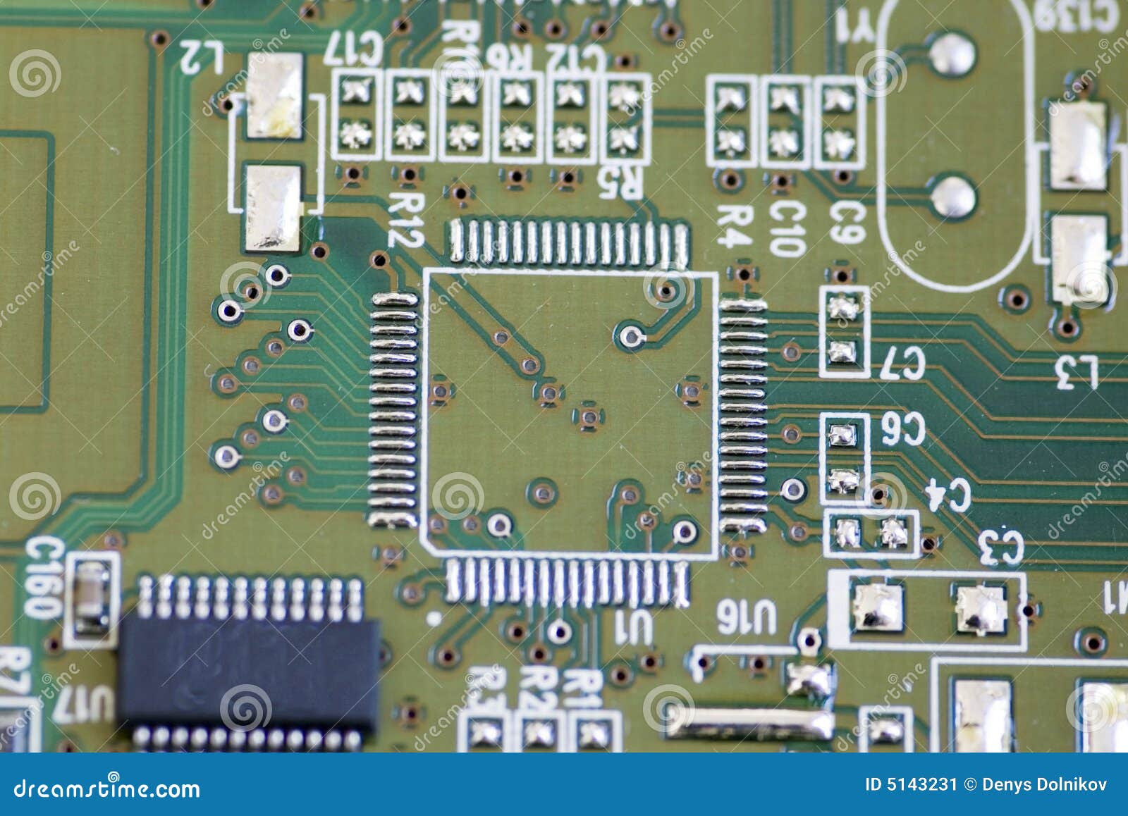 Green computer board stock image. Image of circuit, chip - 5143231