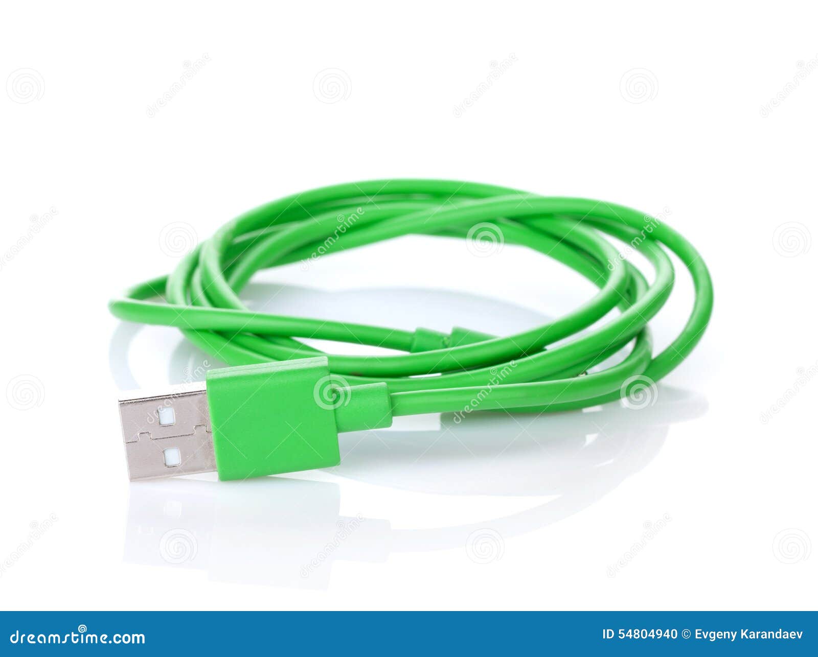 Green computer cable stock photo. Image of communication - 54804940