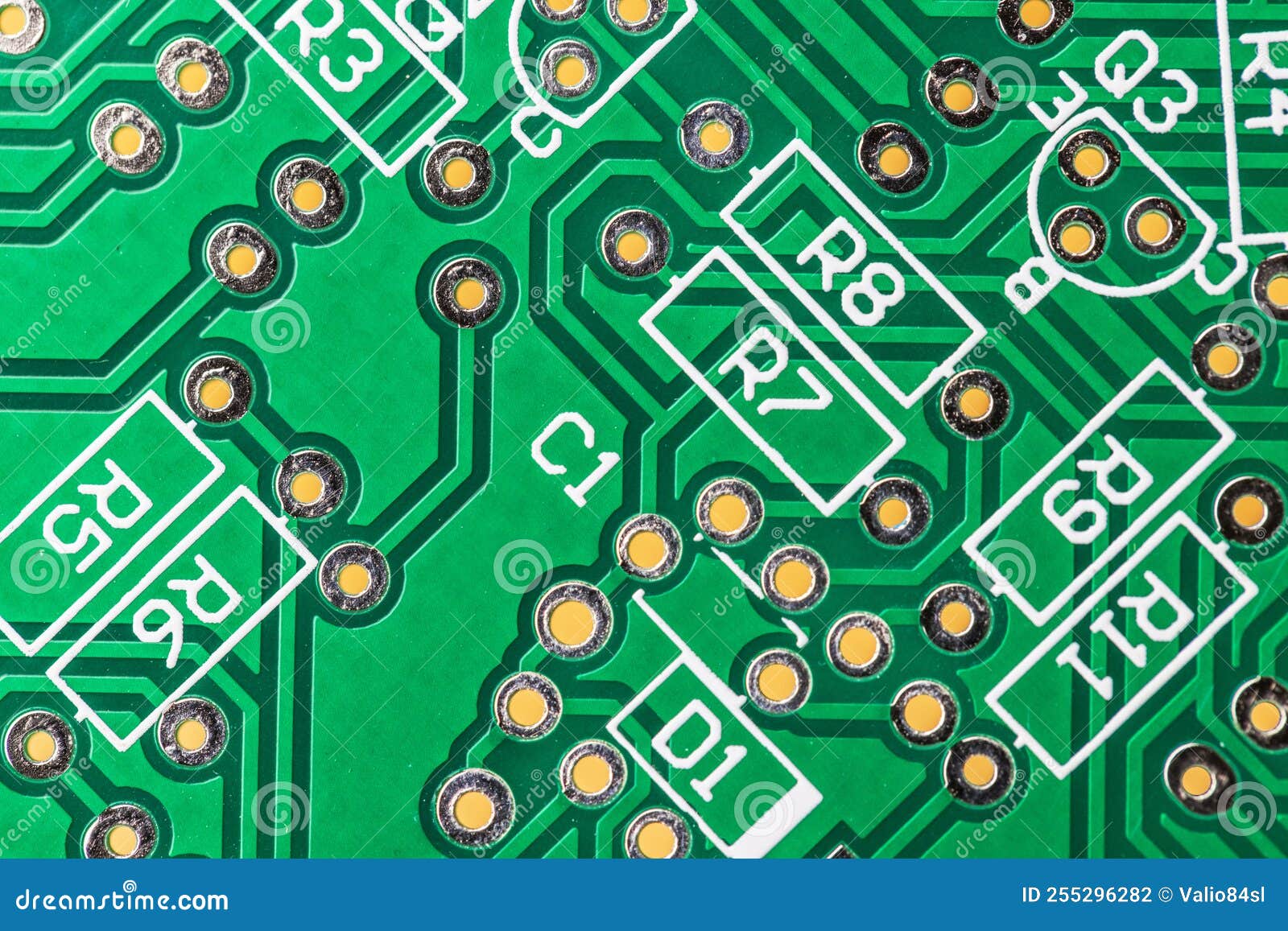 Green Computer Chip Close Up Stock Photo - Image of internet, green ...