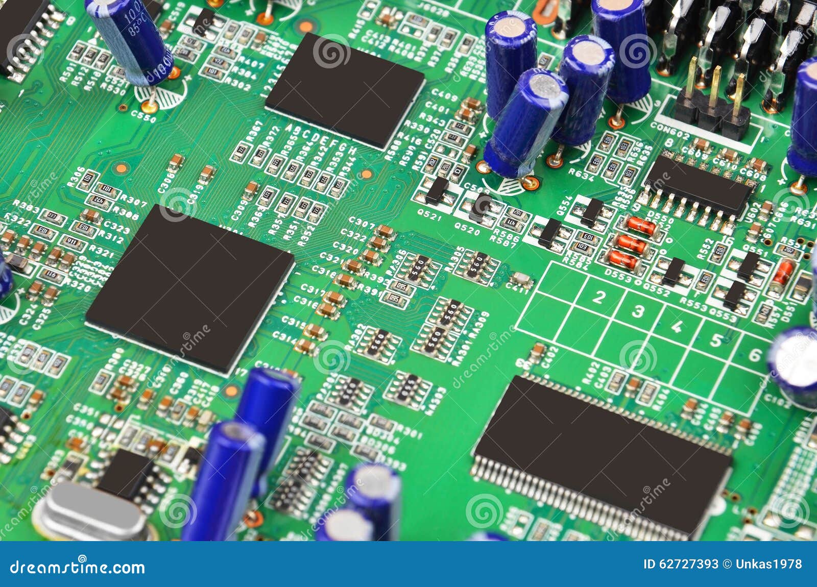 Green computer motherboard stock image. Image of byte - 62727393