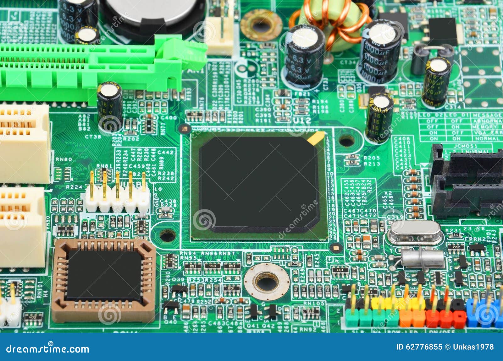 Green computer motherboard stock image. Image of digital - 62776855