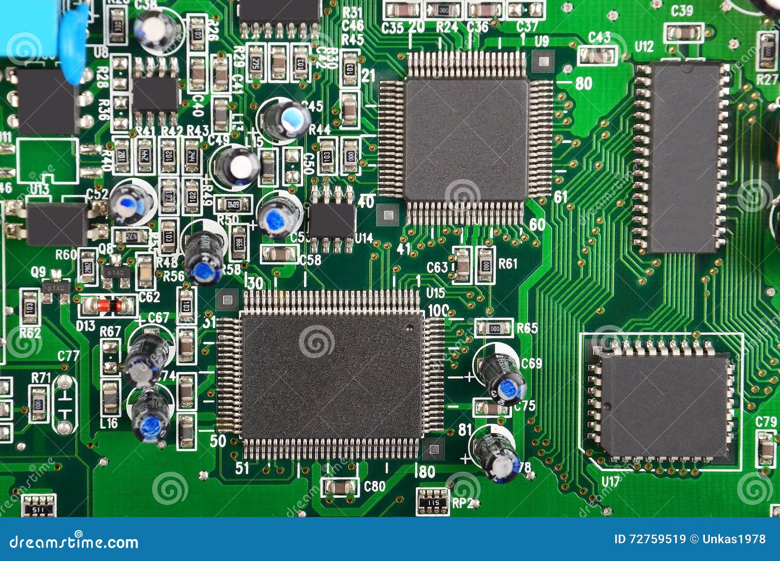 Green computer motherboard stock image. Image of byte - 72759519