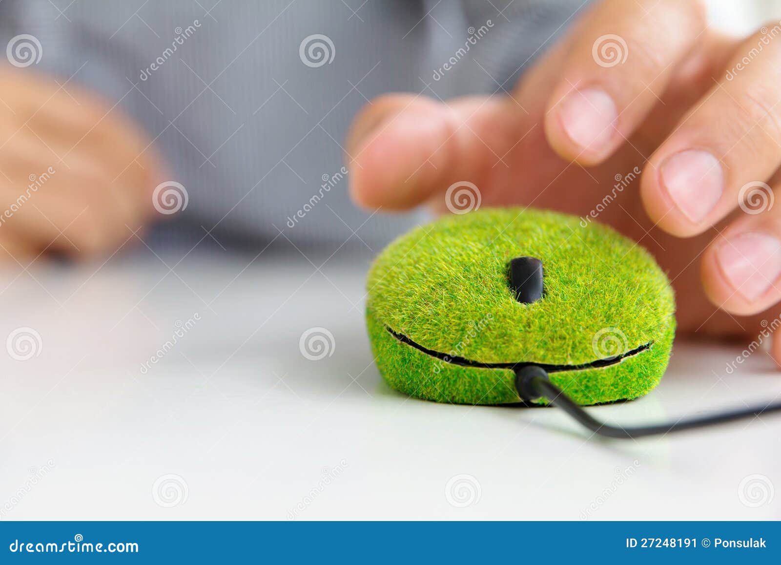 Green computer mouse stock image. Image of hardware, environmental ...