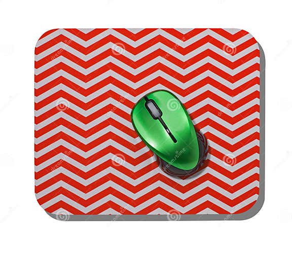 Green computer mouse stock illustration. Illustration of isolated ...