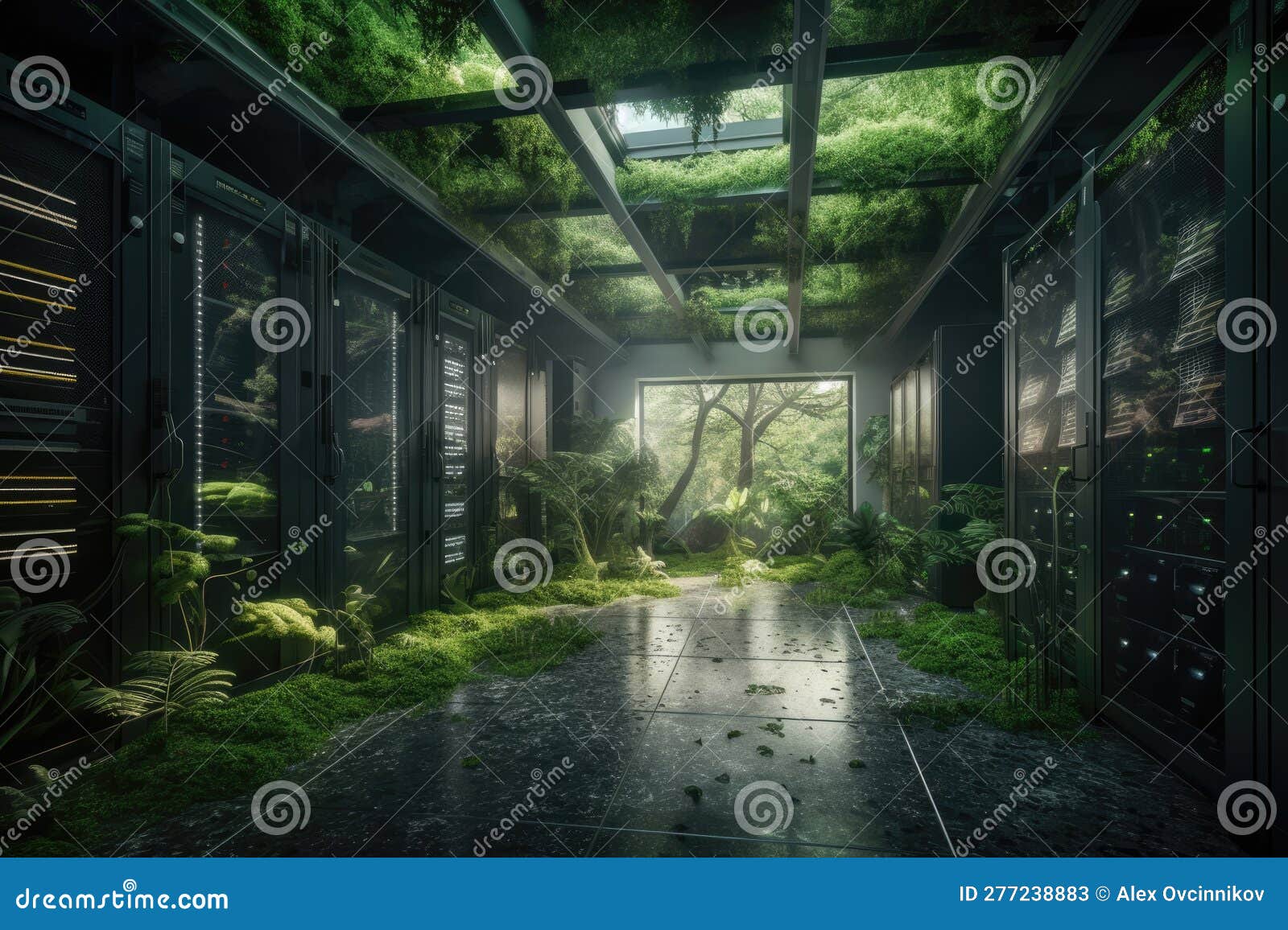 Green Computing in a Server Room: a Sustainable Solution. Stock ...