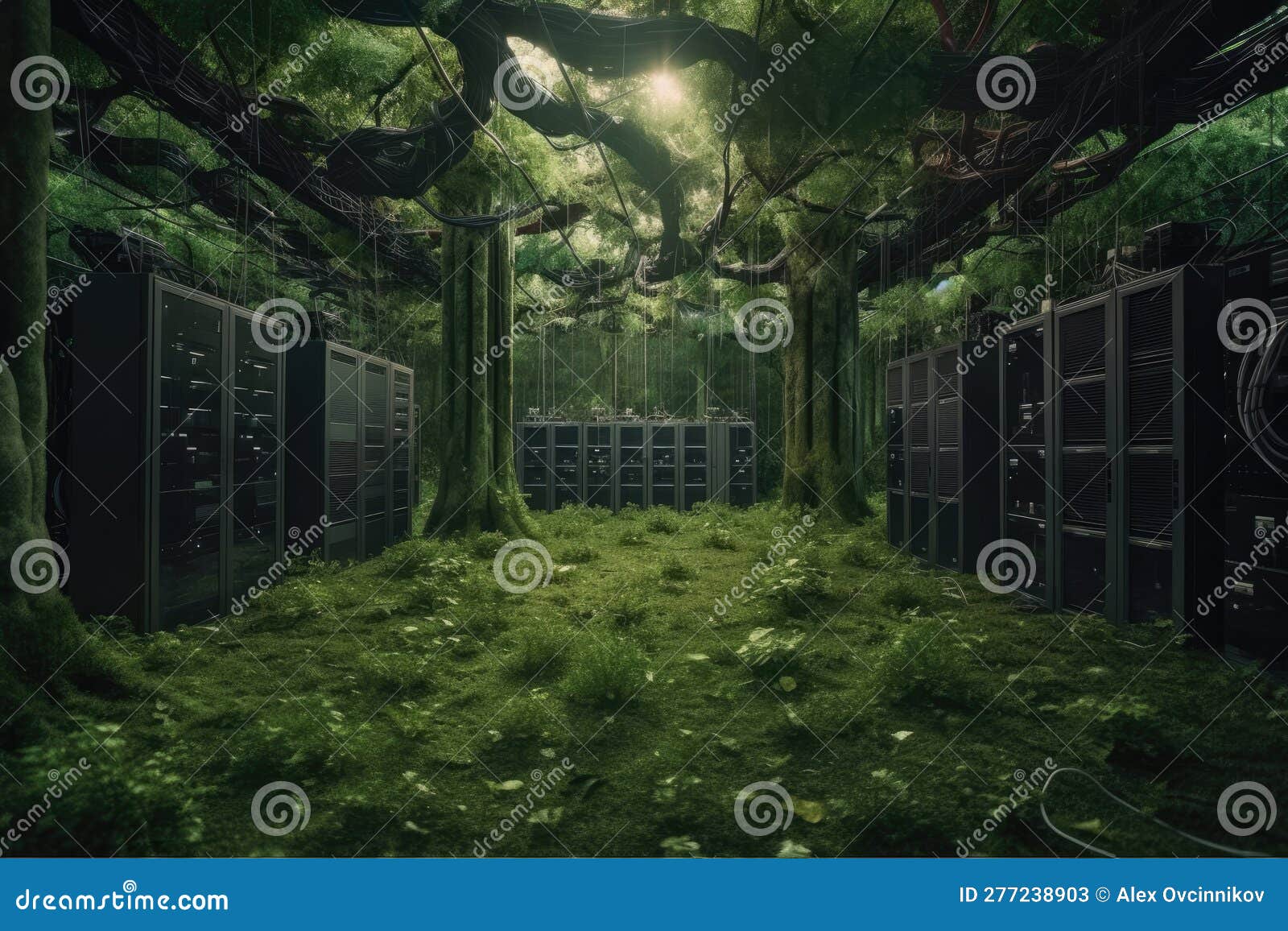 Green Computing in a Server Room: a Sustainable Solution. Stock ...