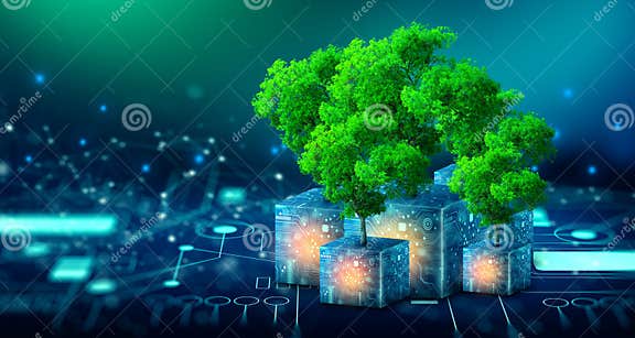 Green Computing, Green Technology, Green it, Csr, and it Ethics Concept ...