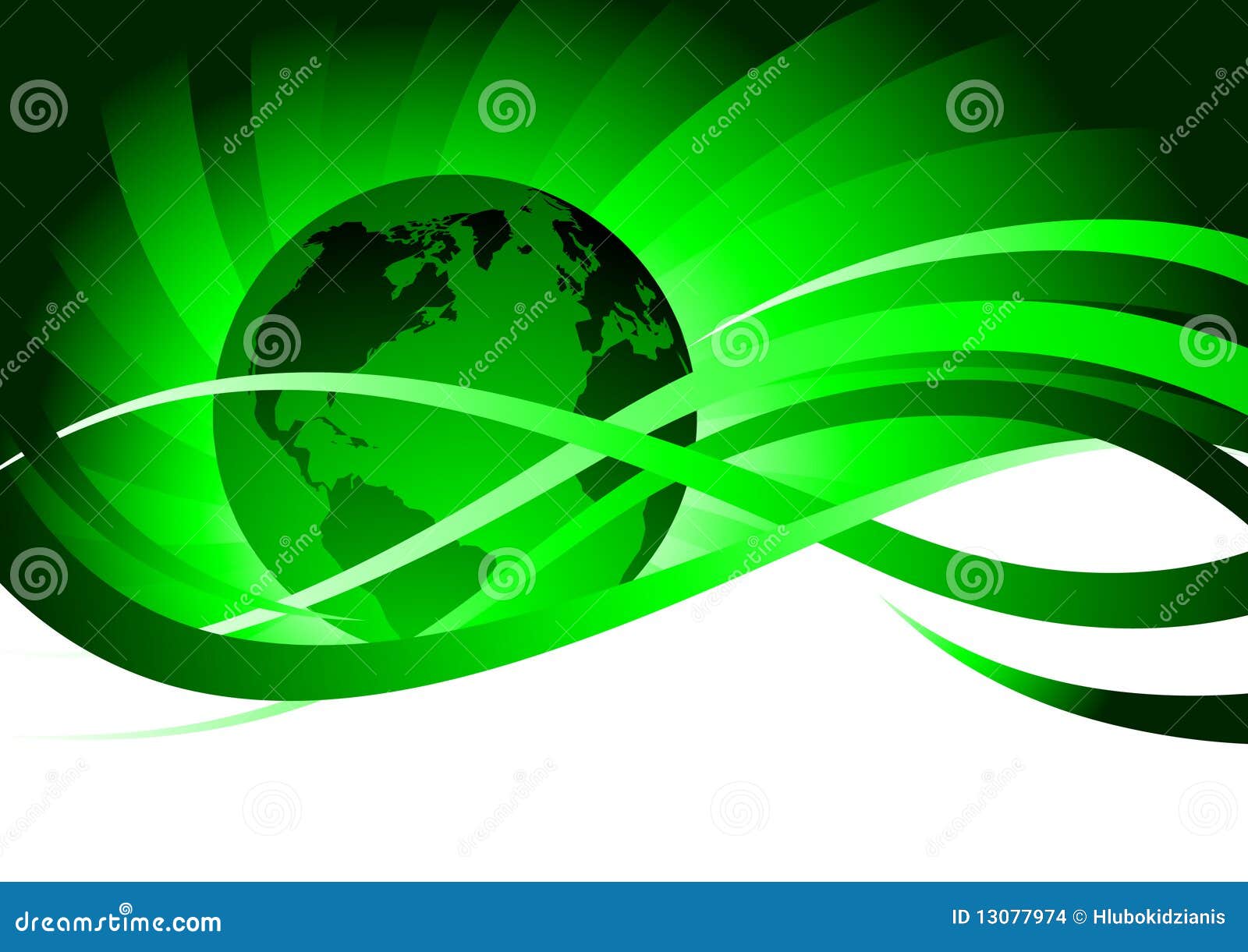Green concept stock vector. Illustration of curve, brochure - 13077974