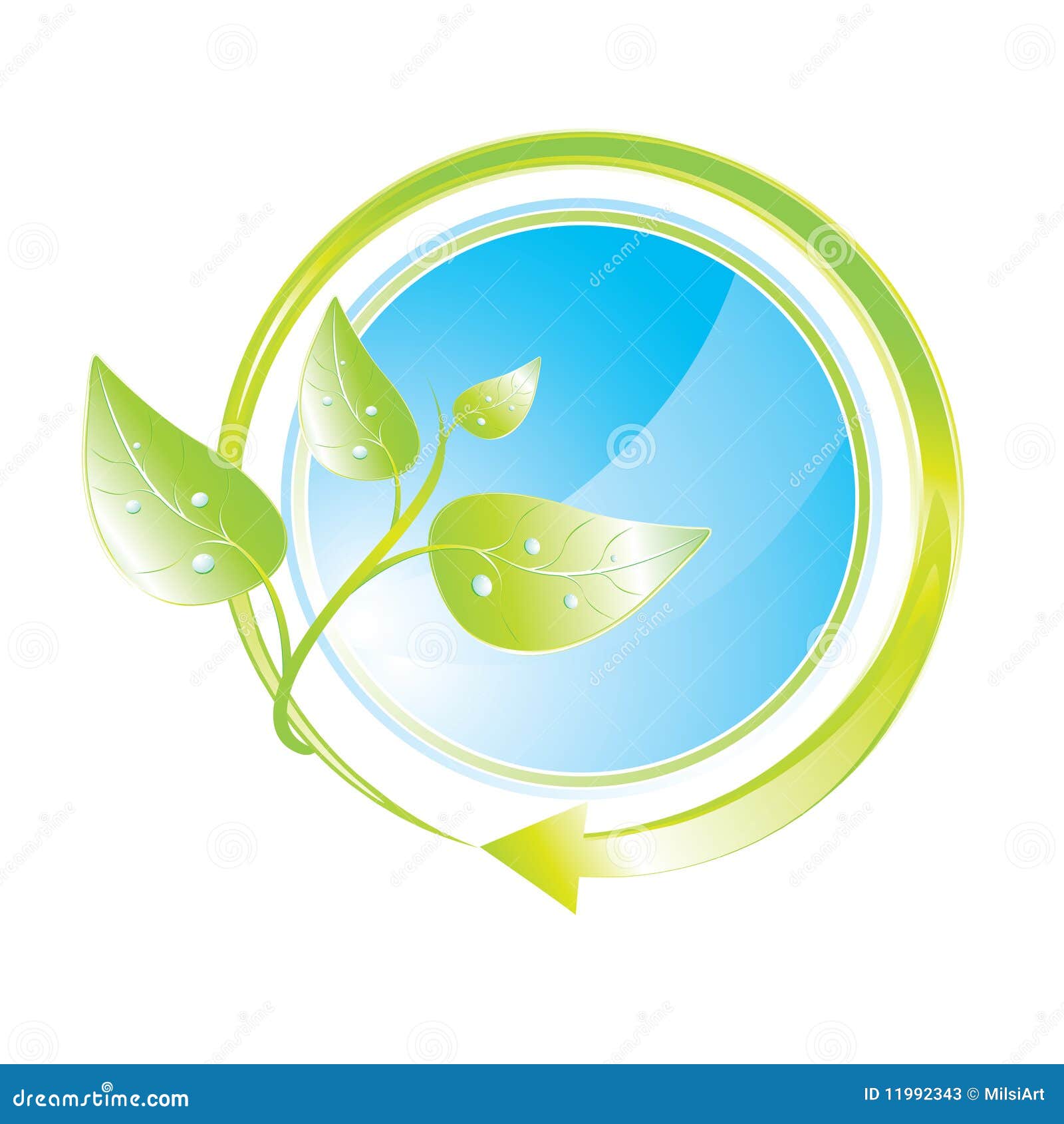 Green concept icon stock vector. Illustration of environment - 11992343