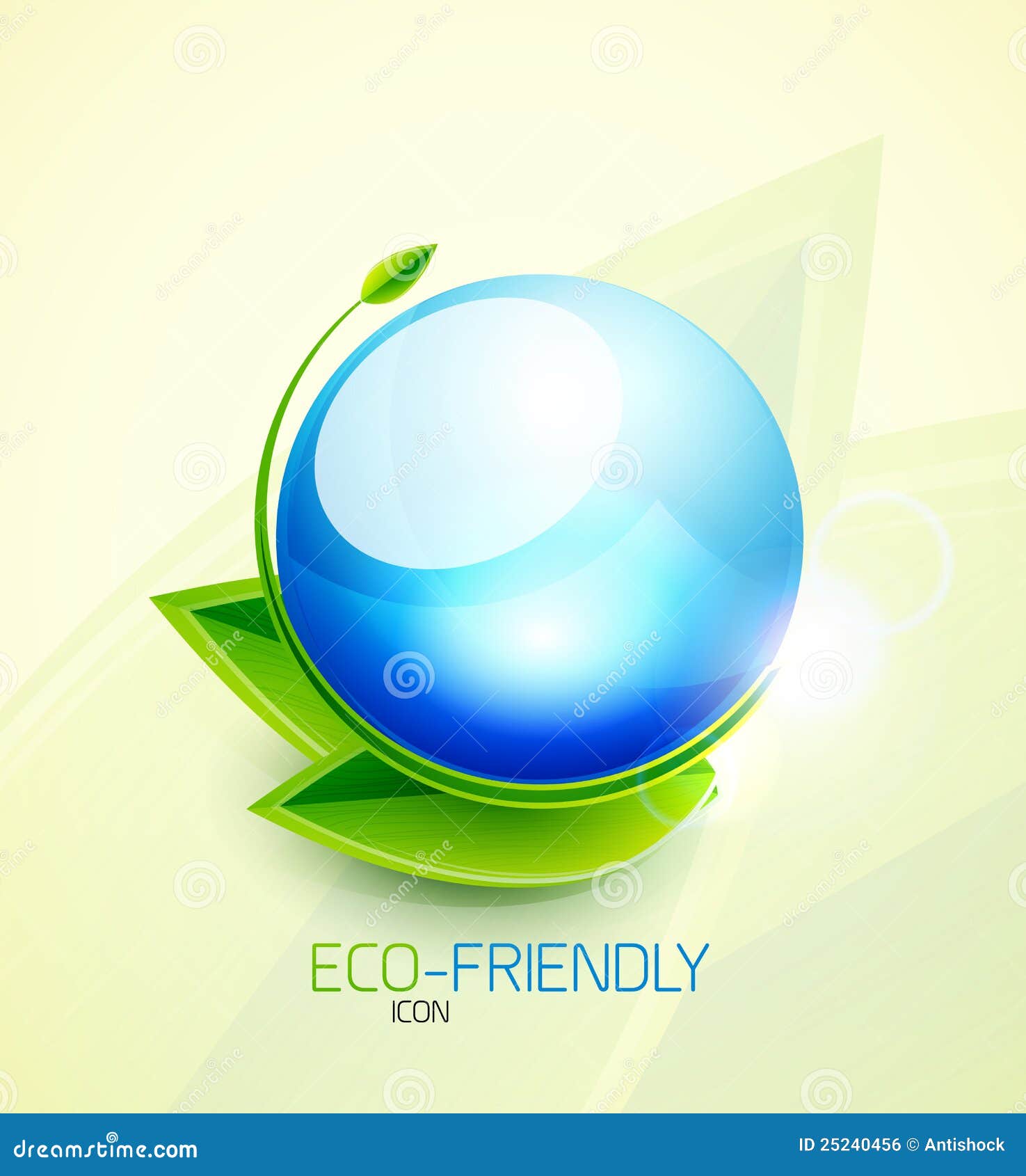 Green concept icon stock vector. Illustration of circle - 25240456