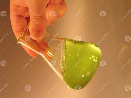 Green Conical Flask I stock image. Image of flacon, chemistry - 12679