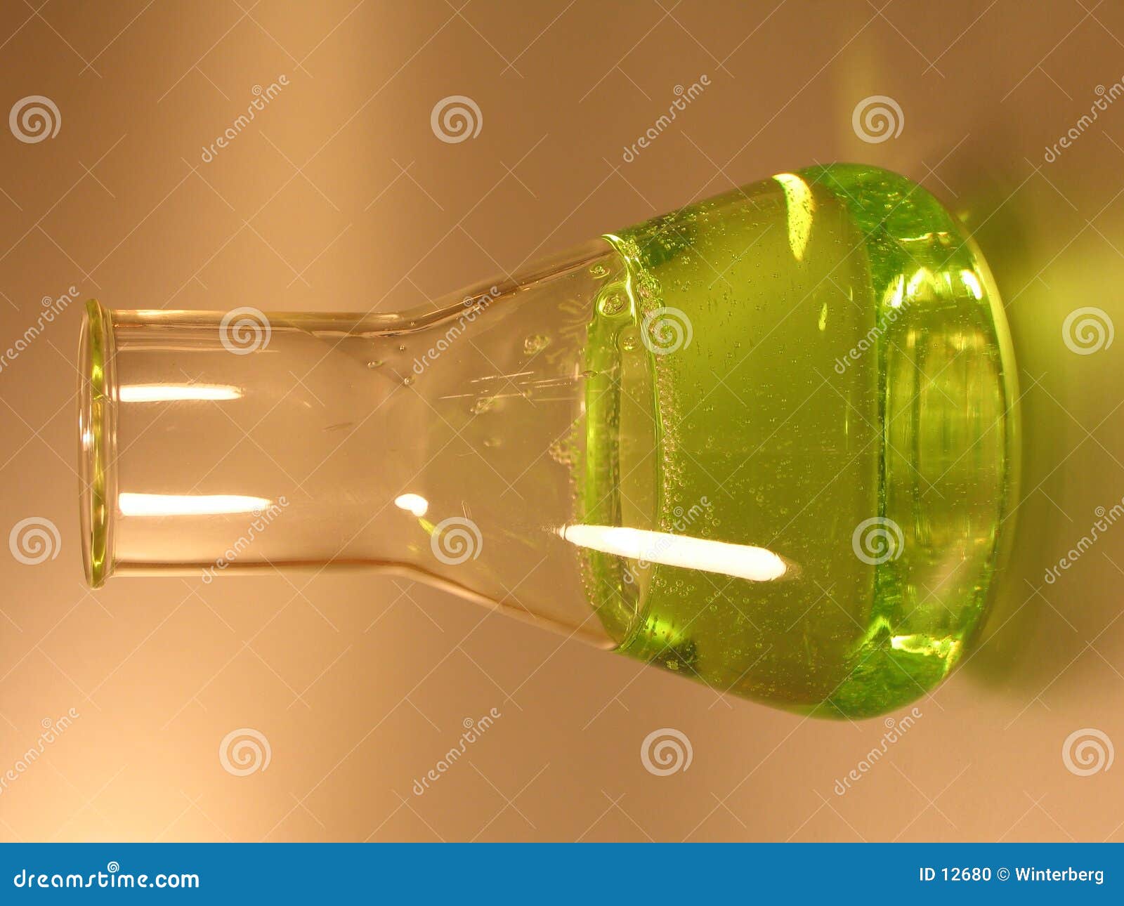 Green Conical Flask II stock photo. Image of cone, sharp - 12680
