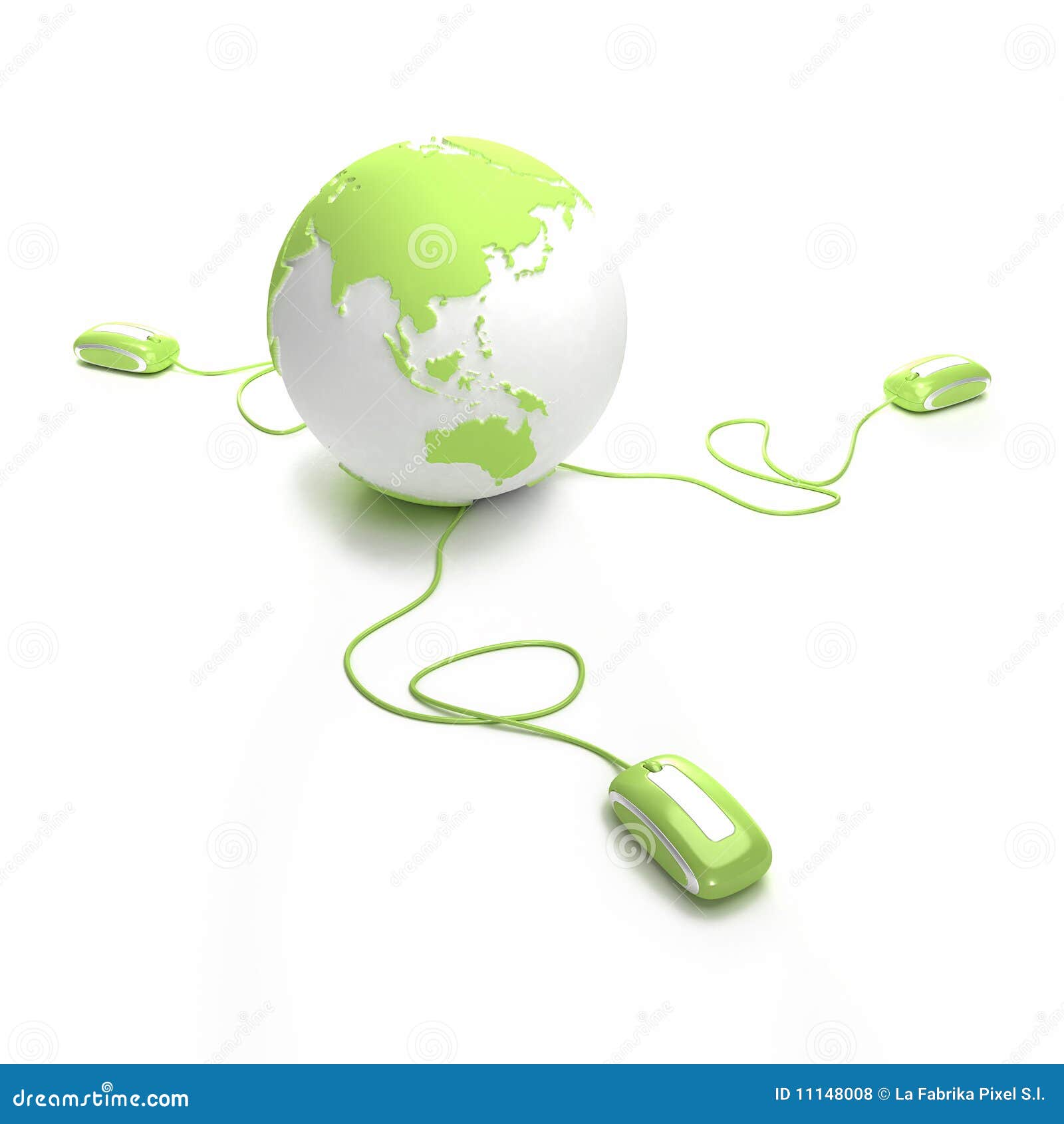 Green connection online stock illustration. Illustration of ecology ...
