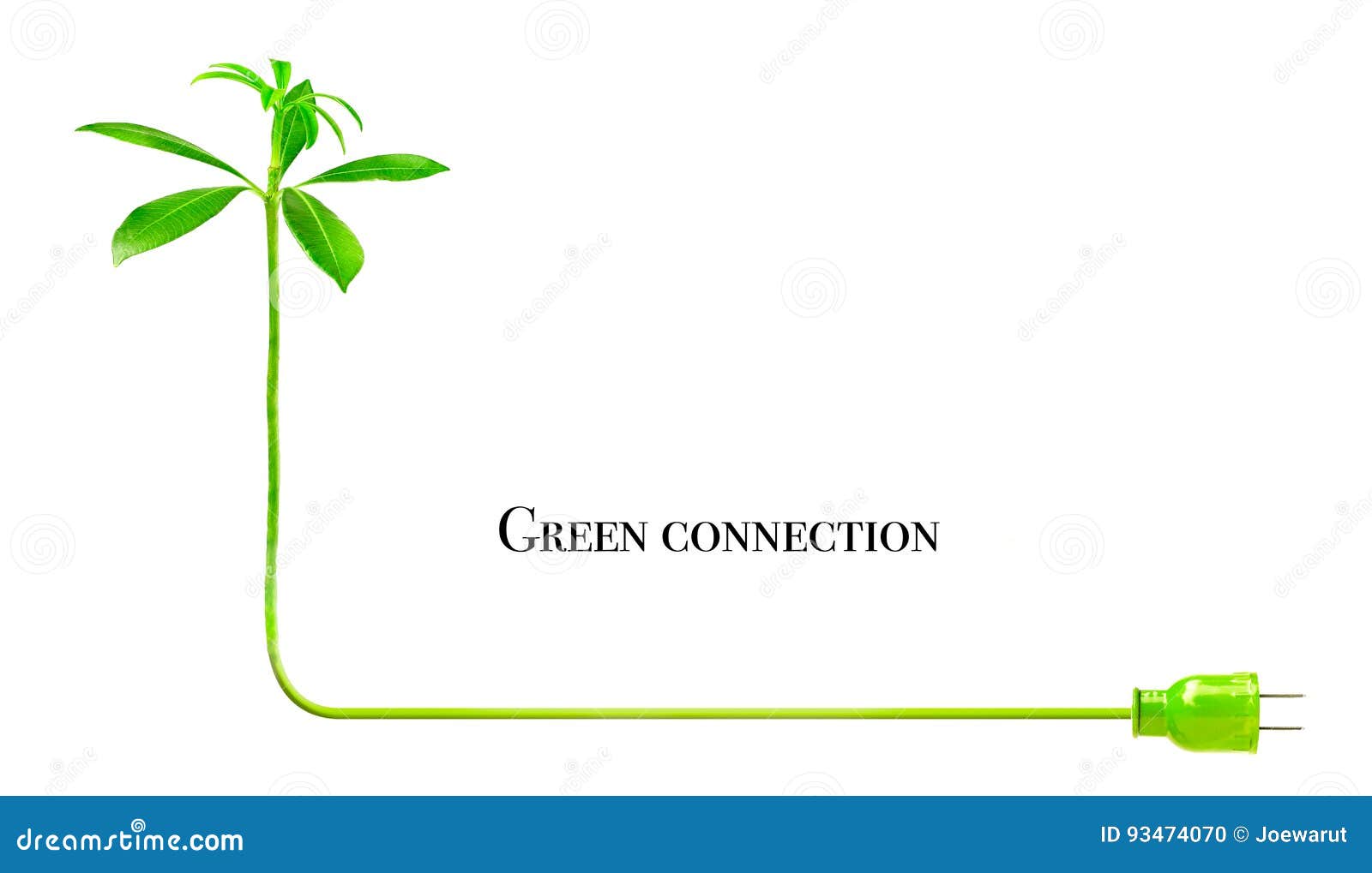 Green connection stock photo. Image of concept, electricity - 93474070
