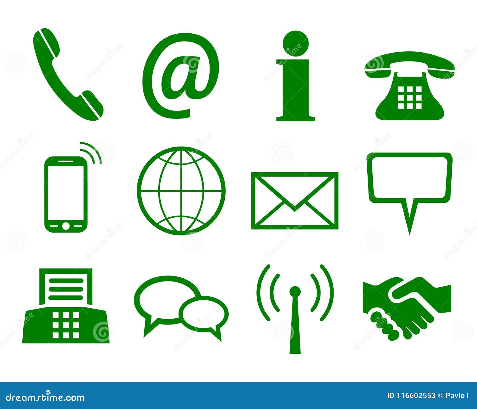 Green Contact Icons - Vector Stock Illustration - Illustration of ... Green Contact Icons - Vector Stock Illustration - Illustration of ...