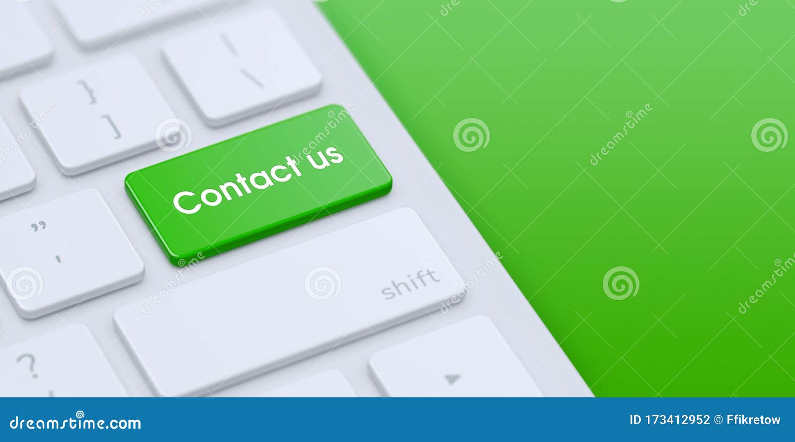Green Contact Us Button Concept Stock Illustration - Illustration of ...