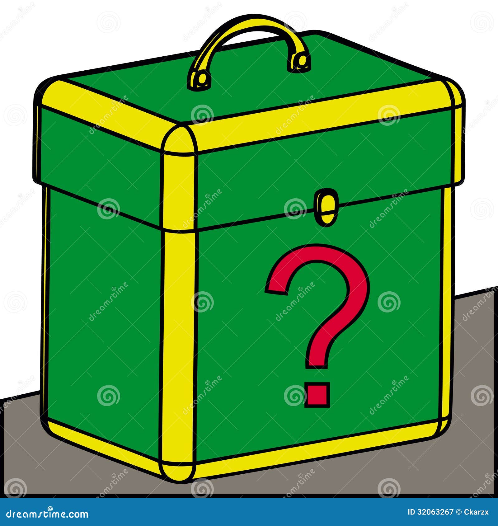 Green container stock vector. Illustration of question - 32063267
