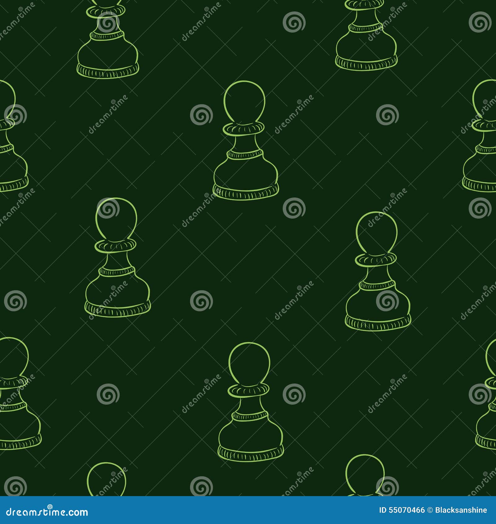 Green contour of a pawn stock vector. Illustration of graphics - 55070466