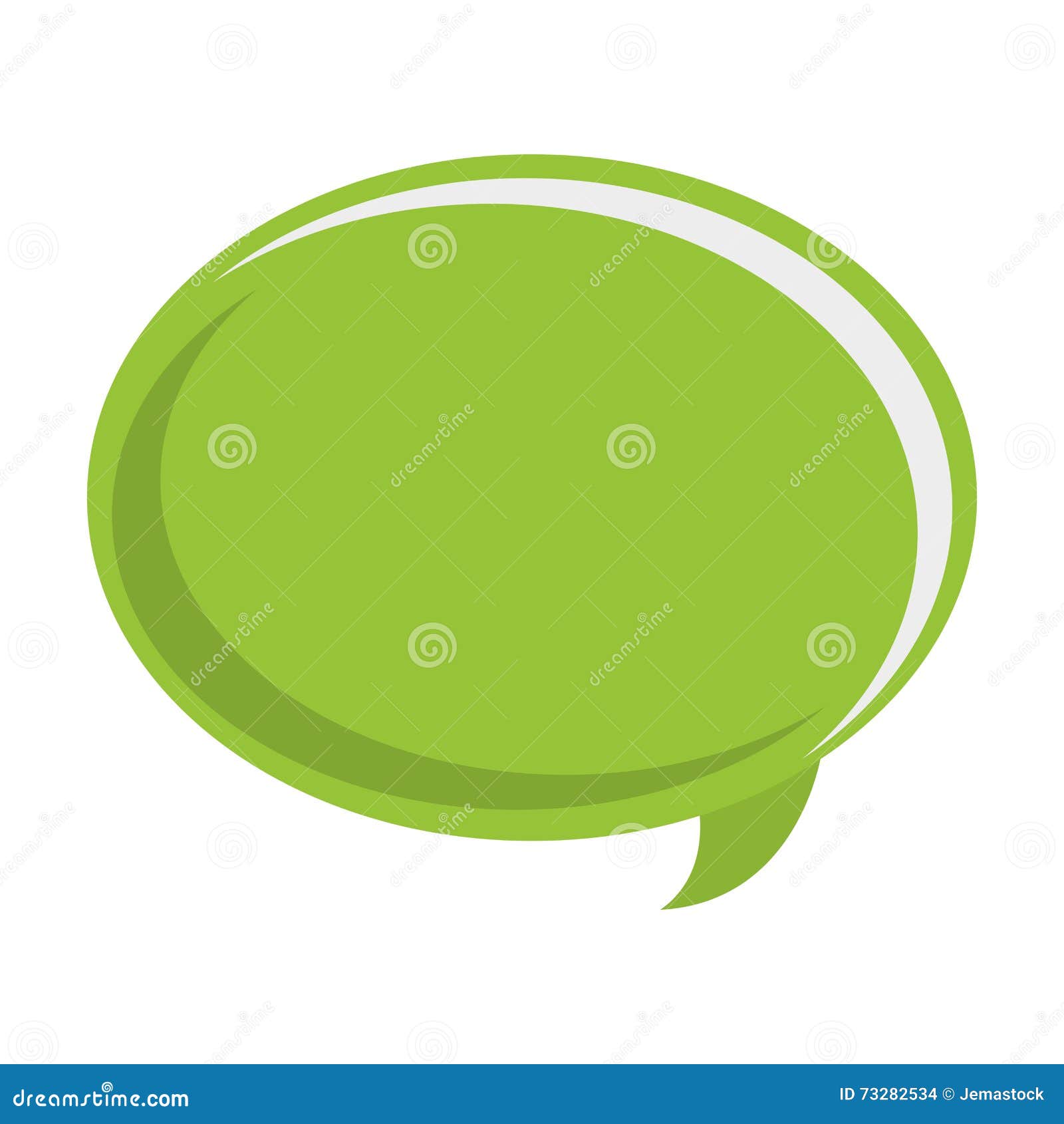 Green conversation bubble stock illustration. Illustration of cloud ...