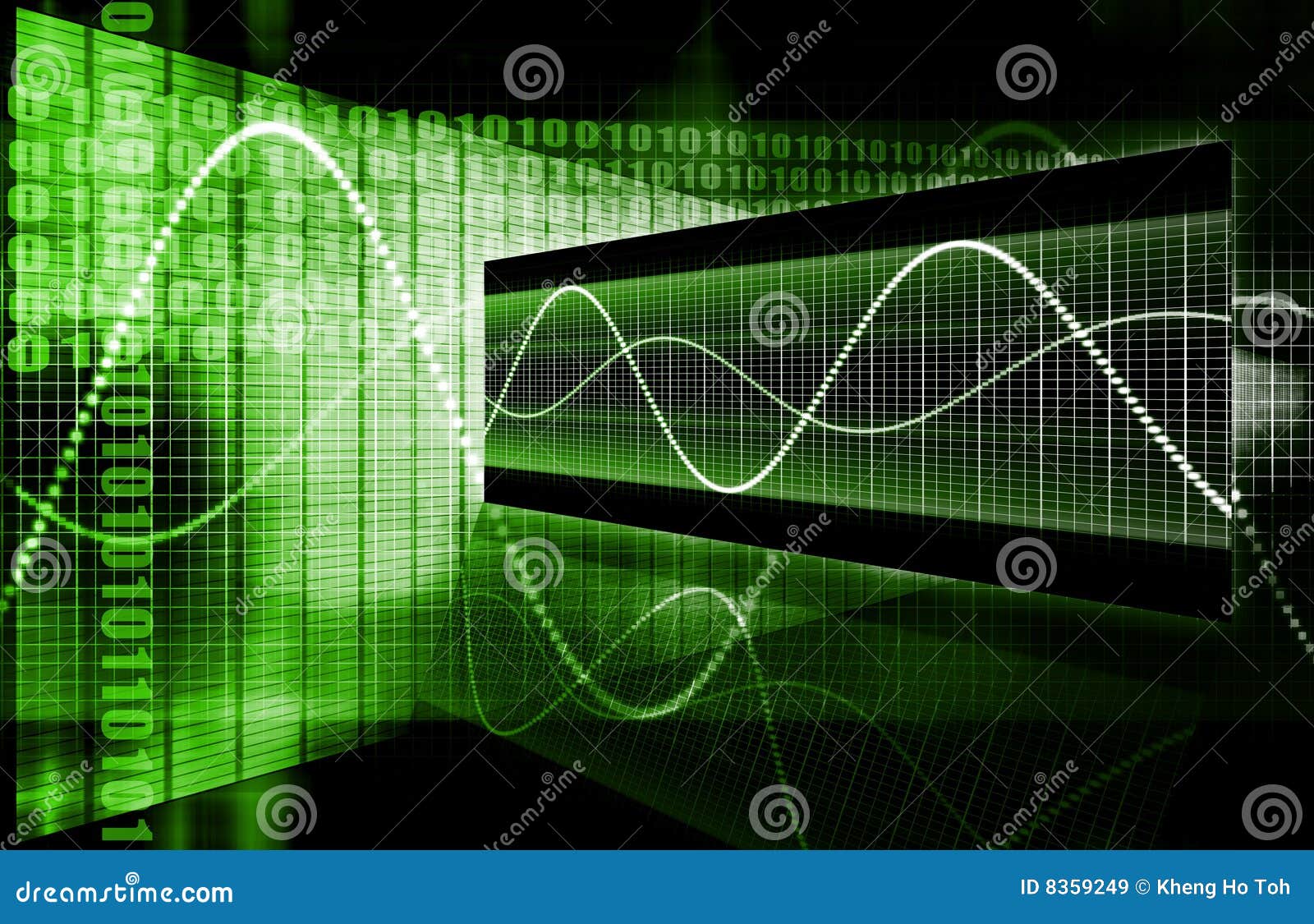 Green Corporate Data Diagram Stock Illustration - Illustration of ...