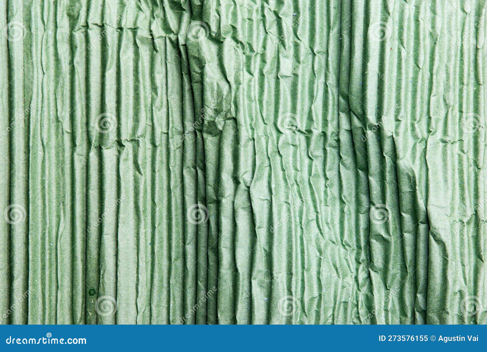 Green Corrugated Paper Texture in a Close Up View Stock Image - Image ...