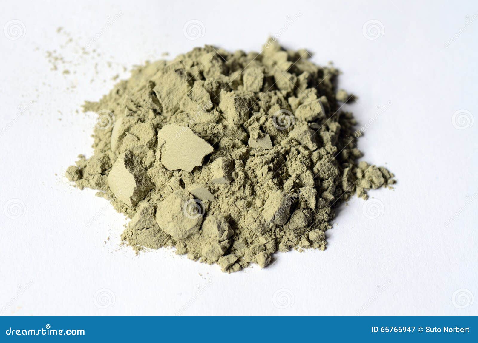 Green cosmetic clay powder stock image. Image of care - 65766947