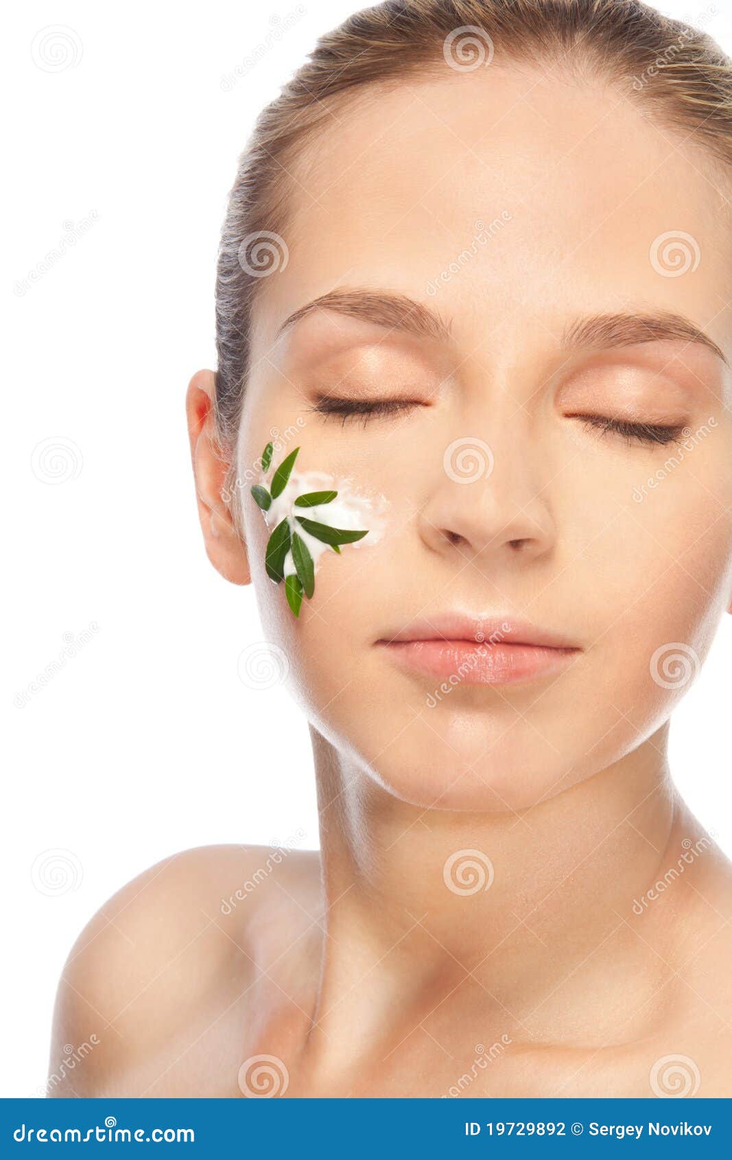 Green cosmetics stock photo. Image of gorgeous, face - 19729892