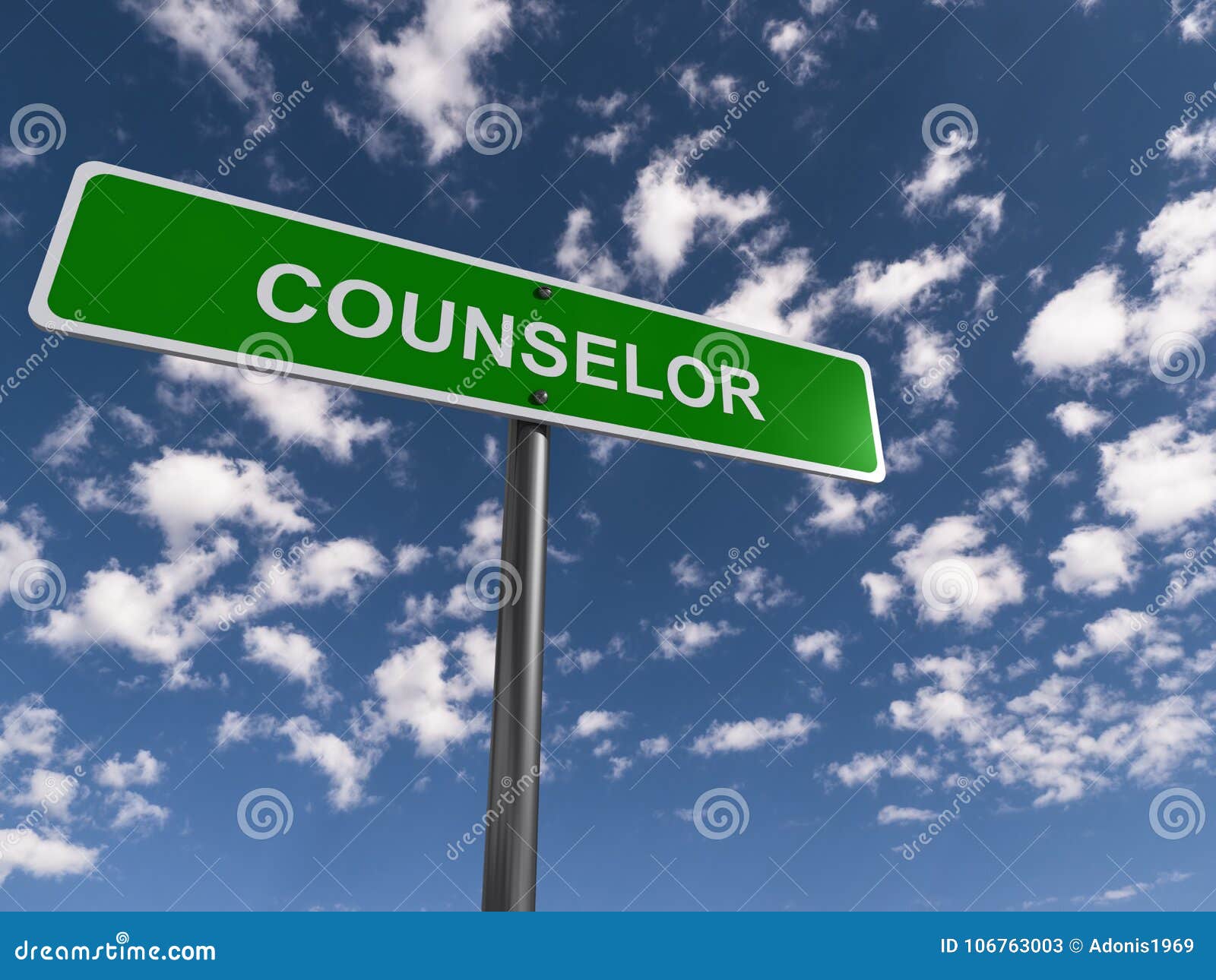 Counselor sign stock image. Image of text, signboard - 106763003