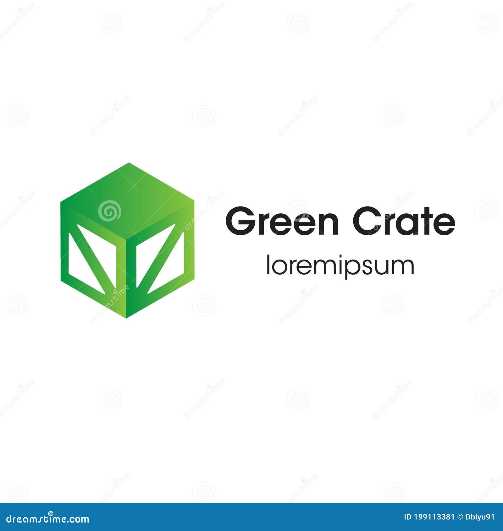 Green Crate Logo or Symbol Template Design Stock Vector - Illustration ...